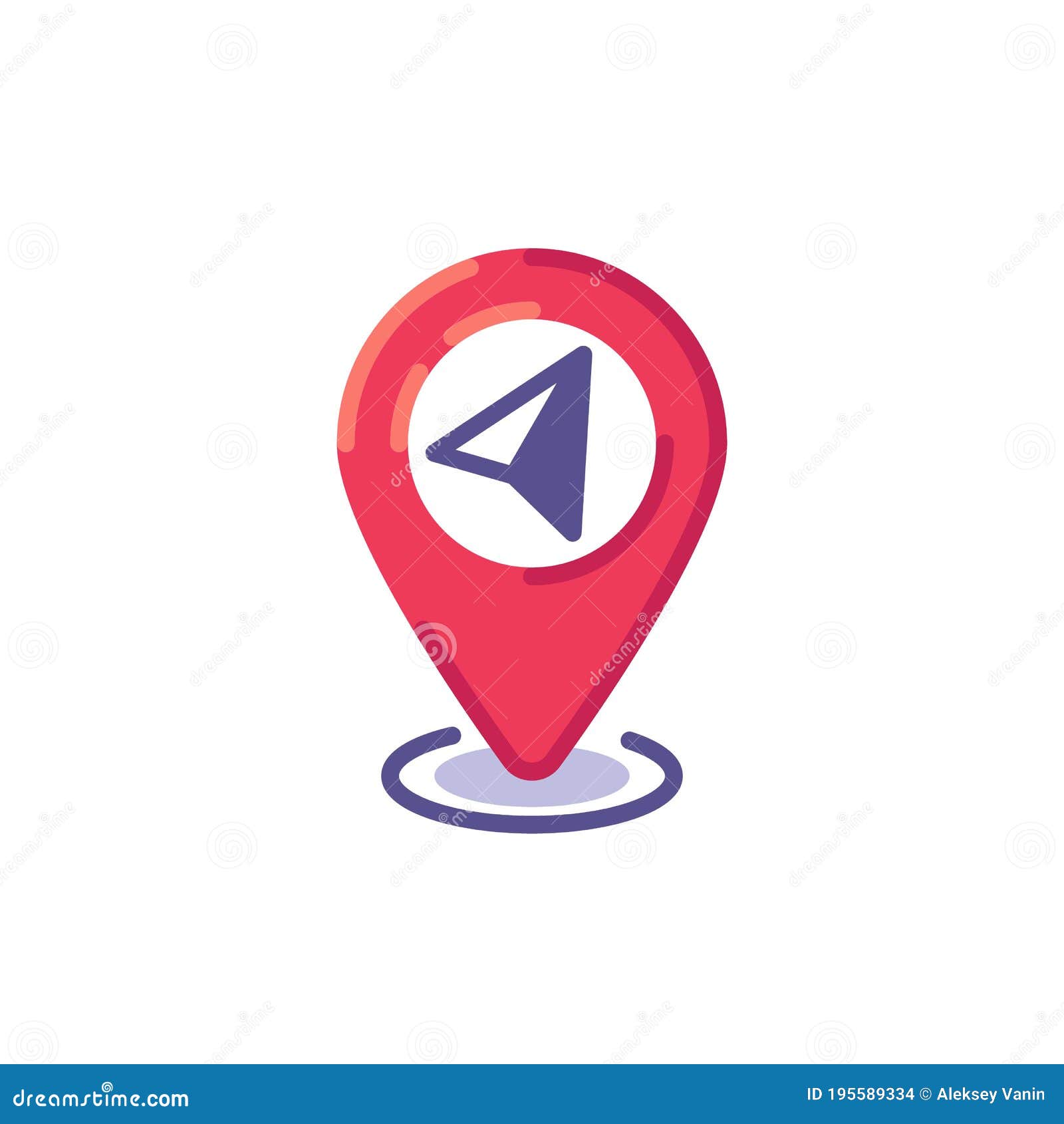 Map Pointer Cursor Flat Icon Stock Vector - Illustration of logo ...