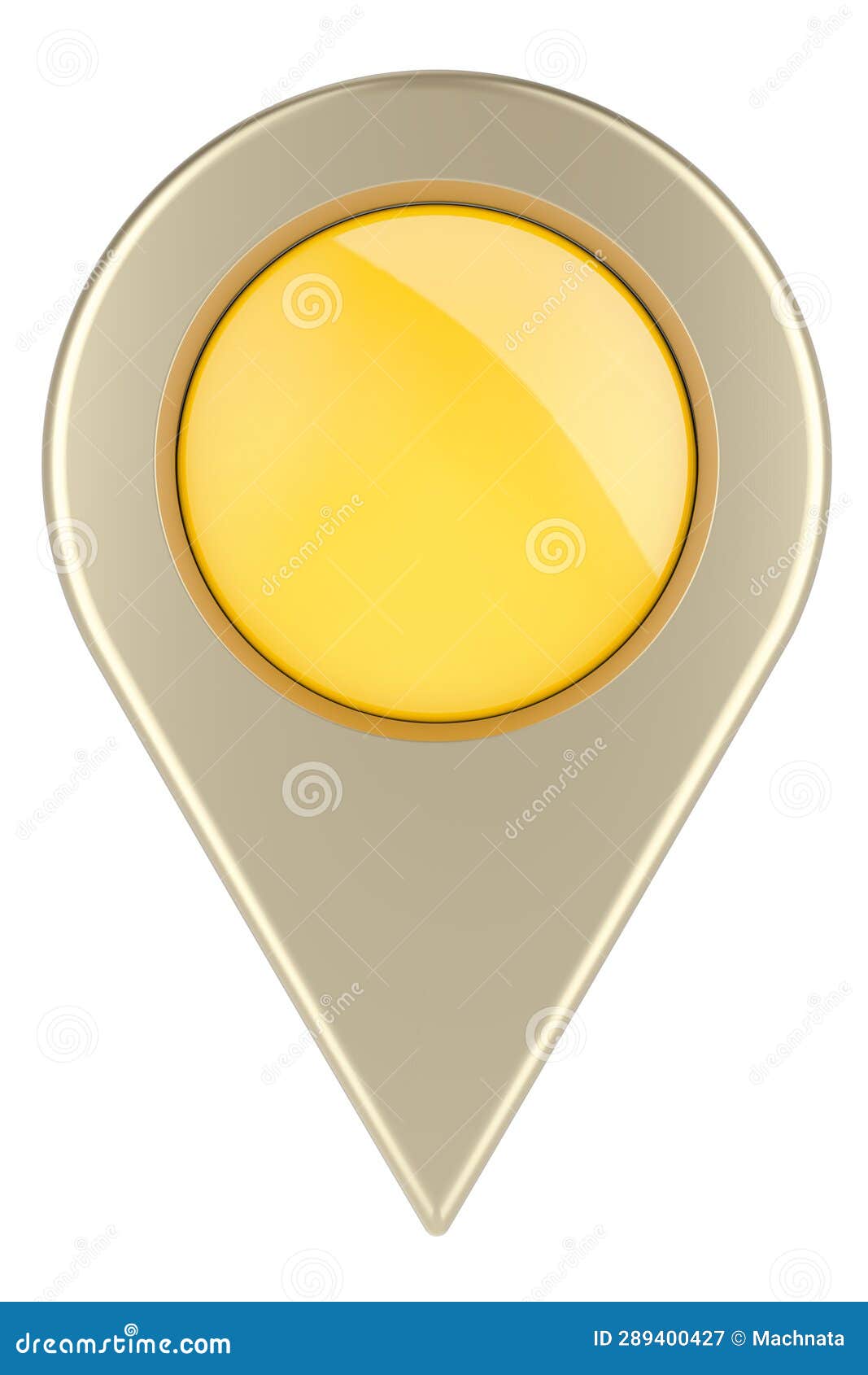 Map pointer, 3D rendering stock illustration. Illustration of mark ...