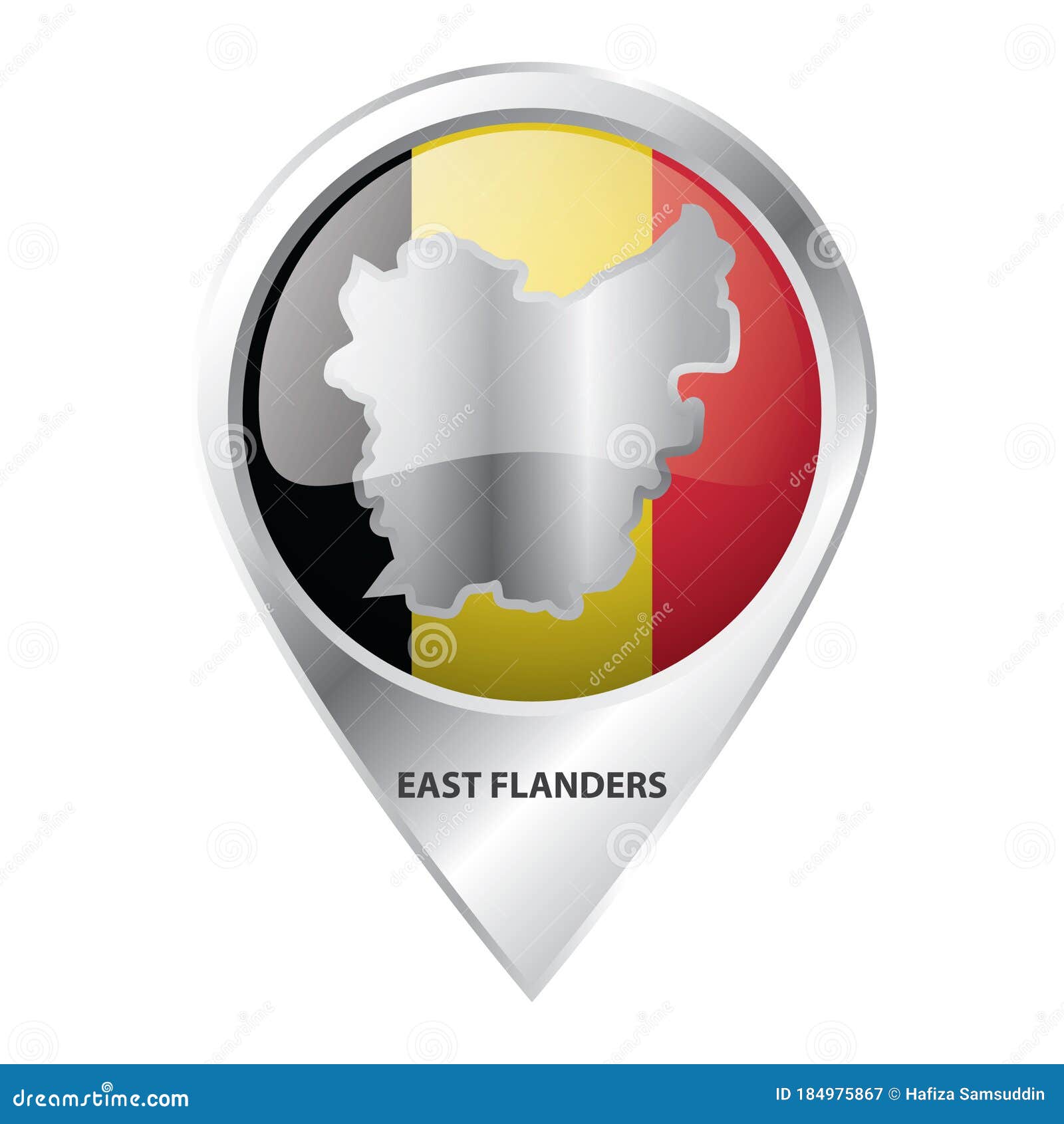 Flanders Map Vector | CartoonDealer.com #125621210