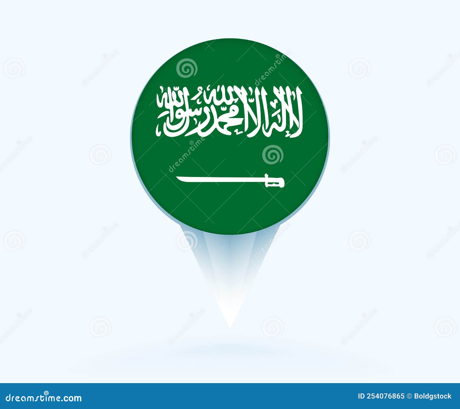 Map Pointer with Flag of Saudi Arabia Stock Vector - Illustration of ...
