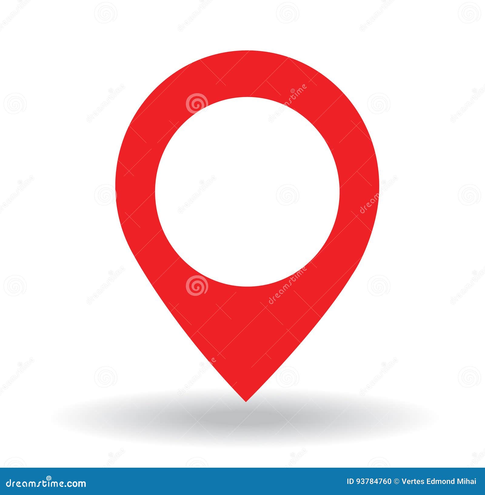 Map Pointer. GPS Location Symbol Stock Vector - Illustration of circle ...