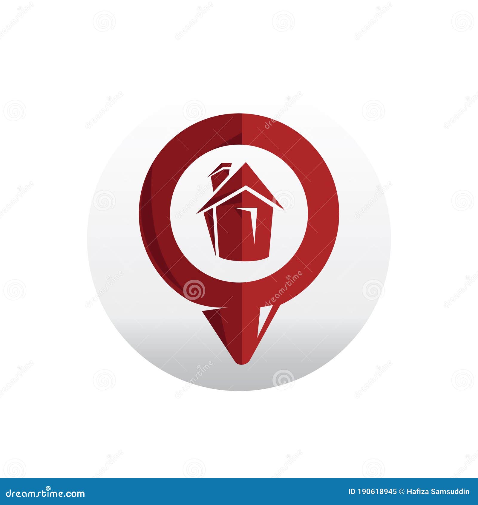 Map Pointer House. Vector Illustration Decorative Design Stock Vector ...