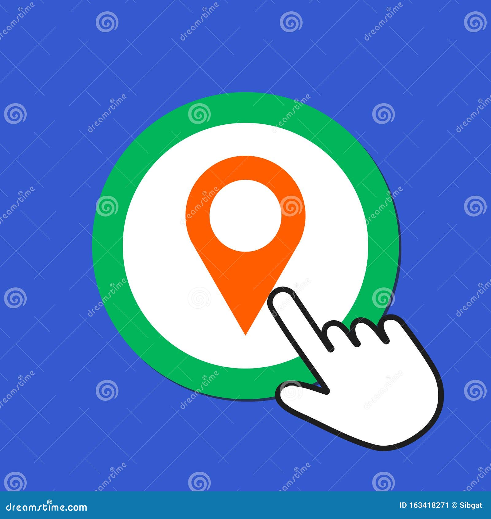 Map Pointer Icon. Location, Destination Concept Stock Vector ...
