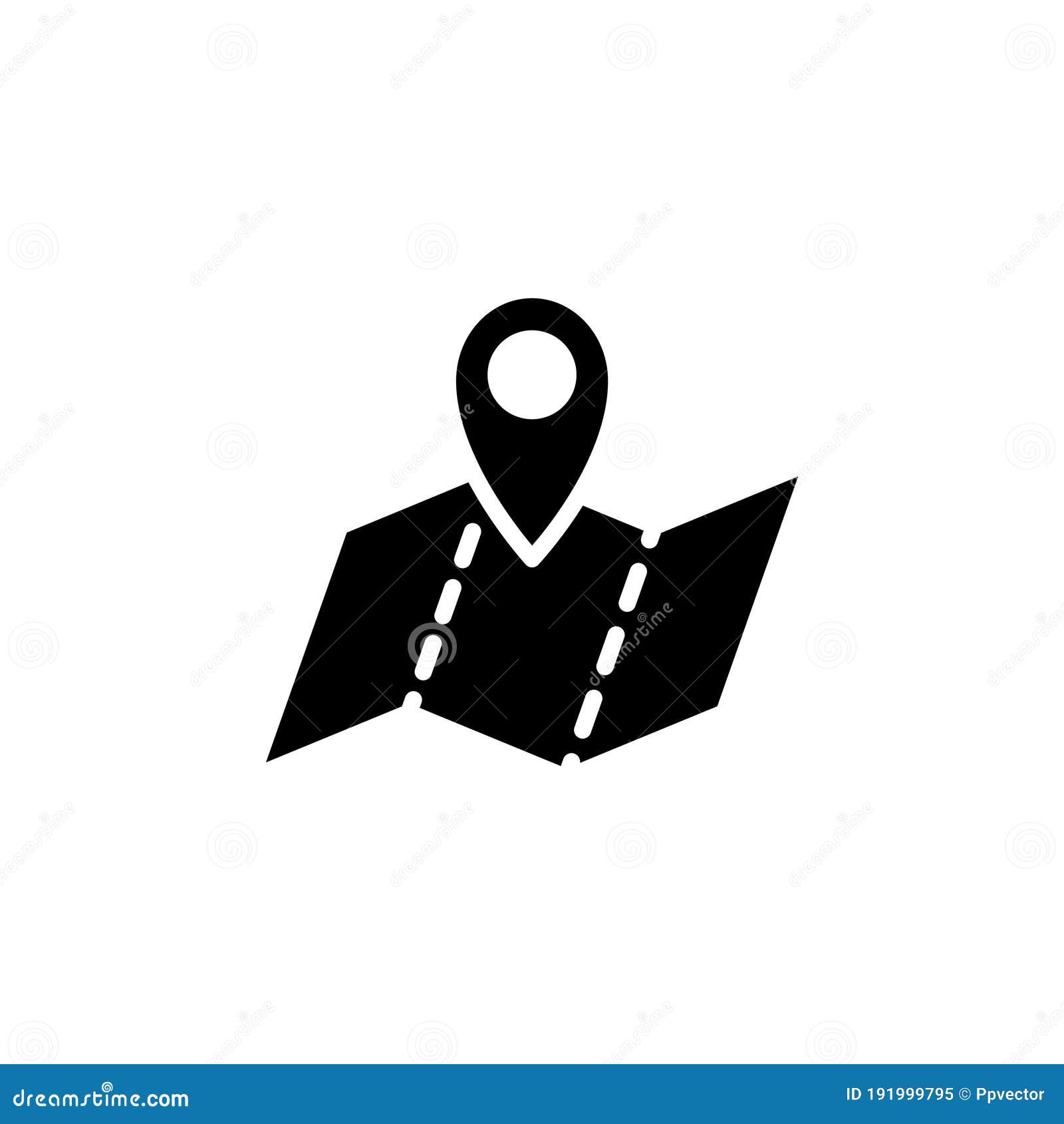 Map Pointer and Map Icon. Regional Map, Location Simple Sign Stock ...