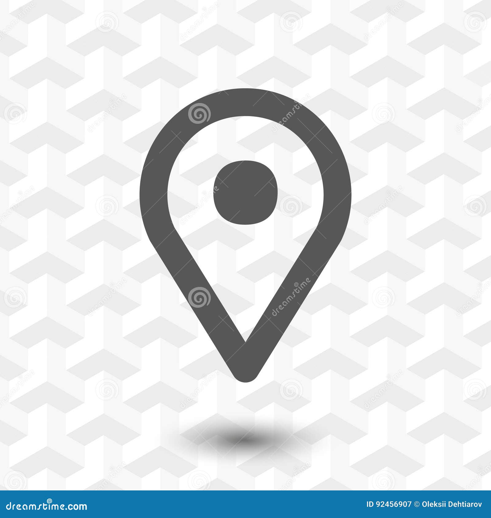 Map Pointer Icon Stock Vector Illustration Flat Design Stock Vector ...