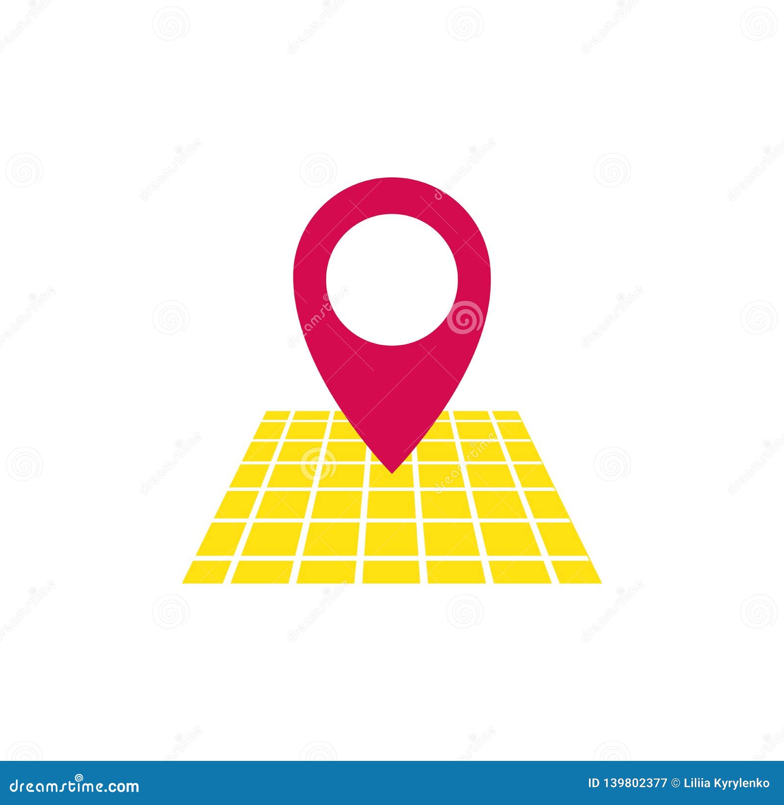 Map Pointer Icon. Symbol of Navigation. Location Marker Stock Vector ...