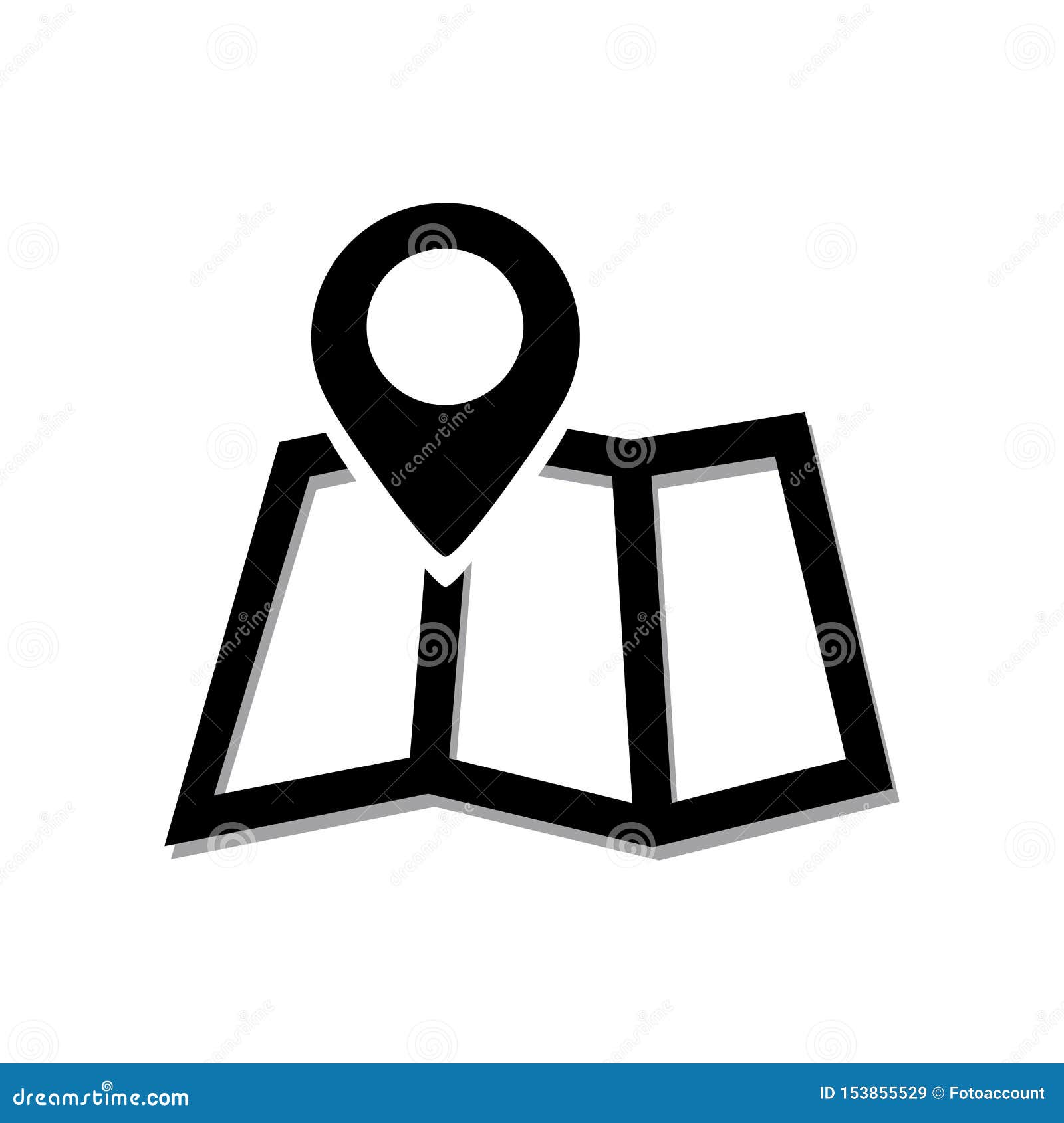 Map and Pointer Icons - Vector Illustration - Isolated on White ...