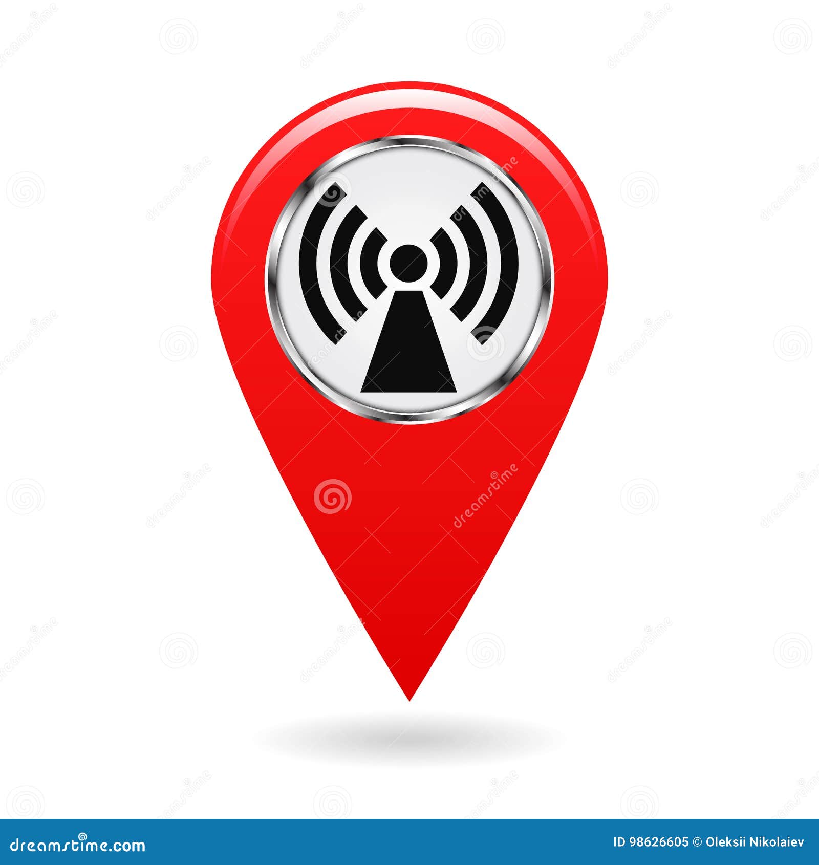 Map Pointer. Index Blasting And Explosion Hazard Areas On The Map ...