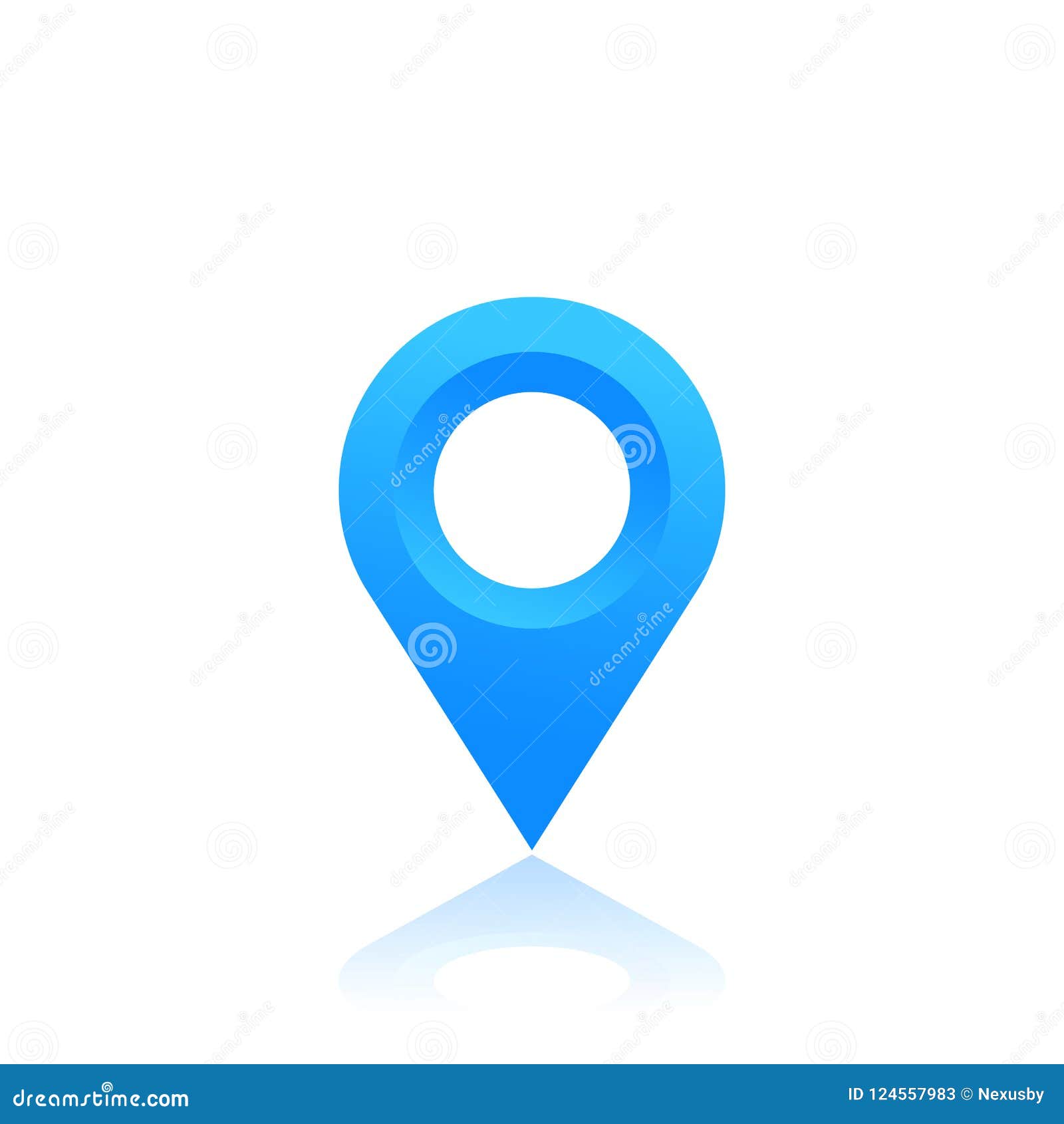 Blue Pin Icon