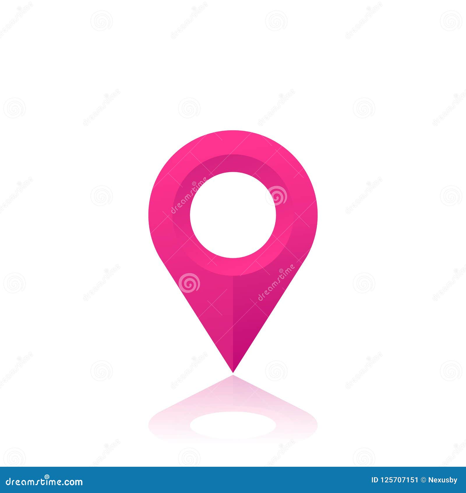 Map Pointer, Location Icon, Pink Pin on White Stock Vector ... Map Pointer, Location Icon, Pink Pin on White Stock Vector ...