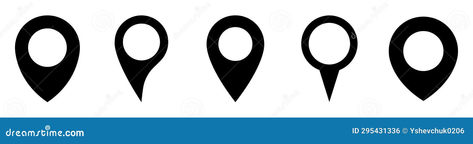 Map Pointer. Maps Pin Icon. Location Map Marker. Collection of Map Marker Pointers. GPS Location ...