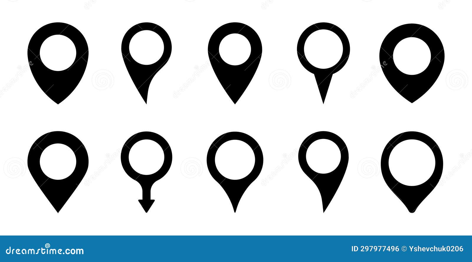 Map Pointer Maps Pin Icon Location Map Marker Collection Of Map Marker Pointers Gps Location