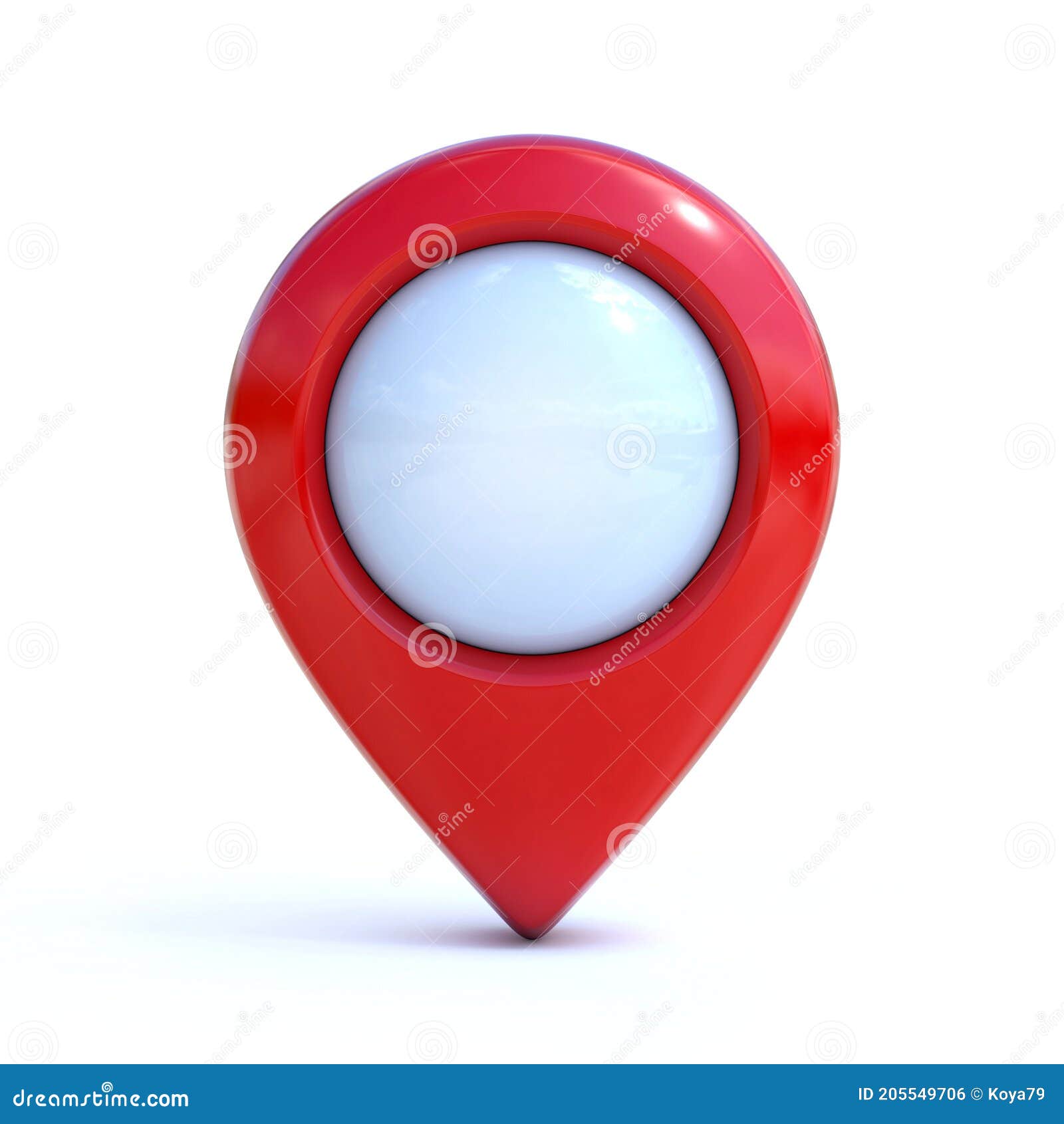 Map Pointer, Mark, Pin, Marker 3d Rendering Stock Illustration ...
