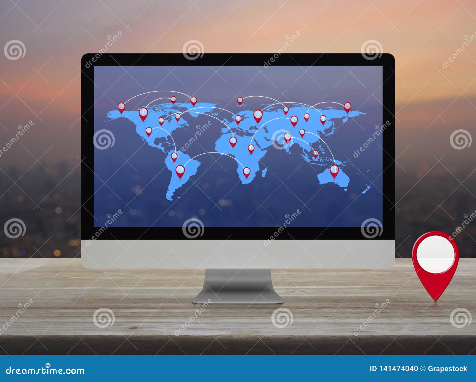 Map Pointer Navigation Concept, Elements of this Image Furnished by ...