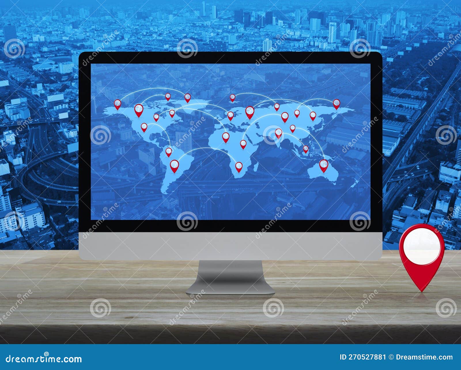 Map Pointer Navigation Online Concept, Elements of this Image Furnished ...
