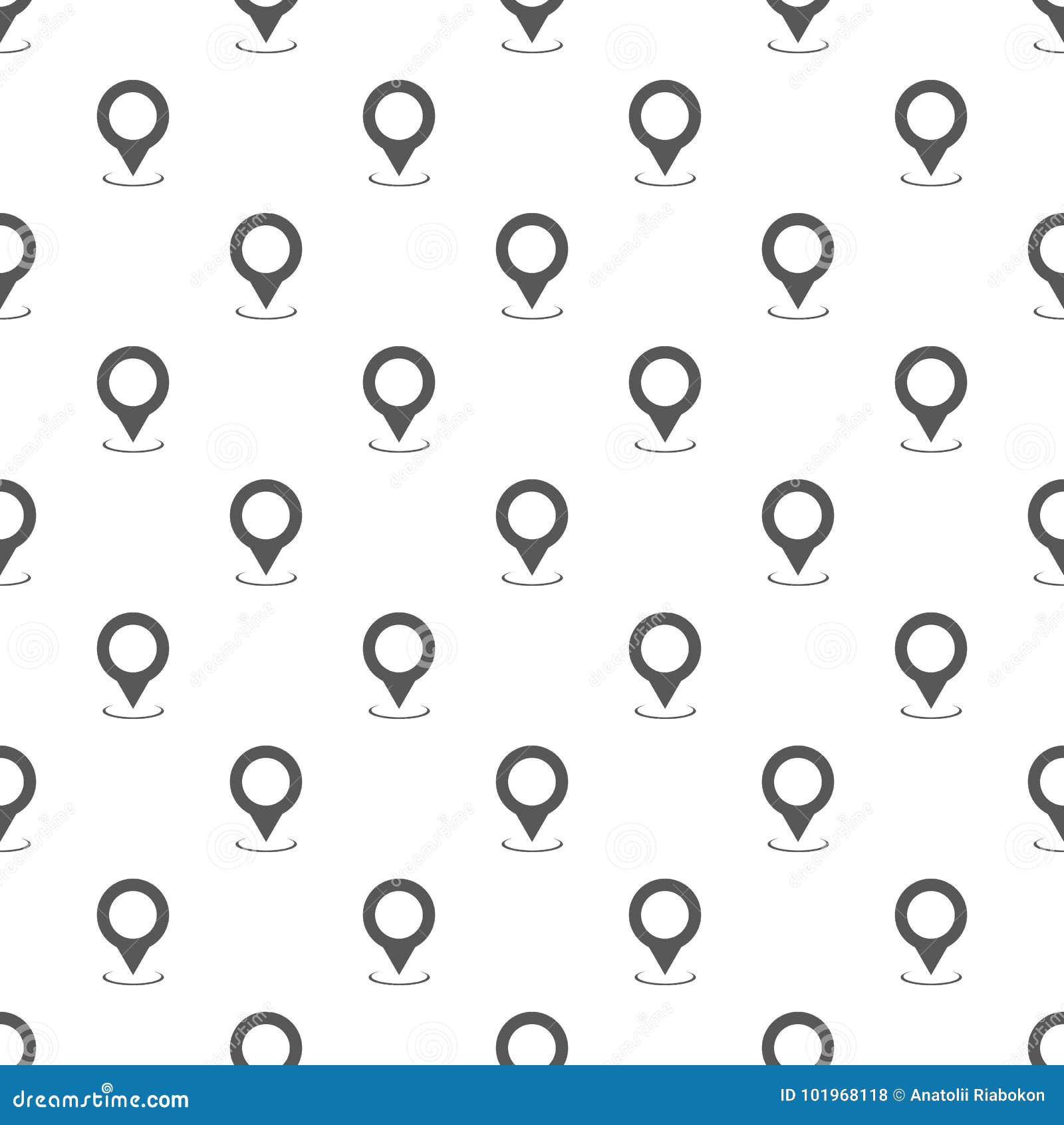Map Pointer Pattern Seamless Stock Vector - Illustration of marker, info: 101968118