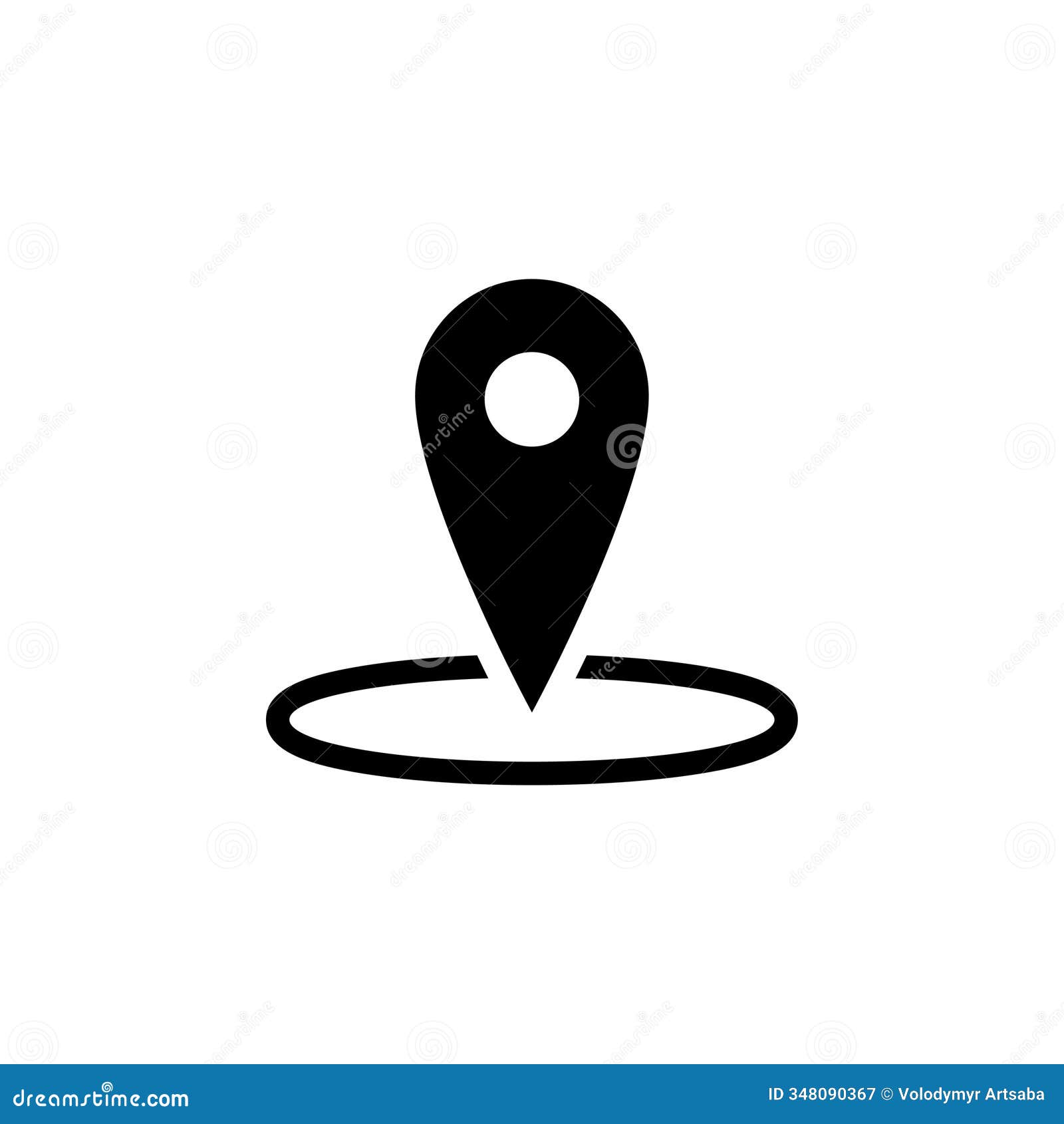 Map Pointer, Pin Marker, Position Mark Solid Flat Vector Icon Isolated ...