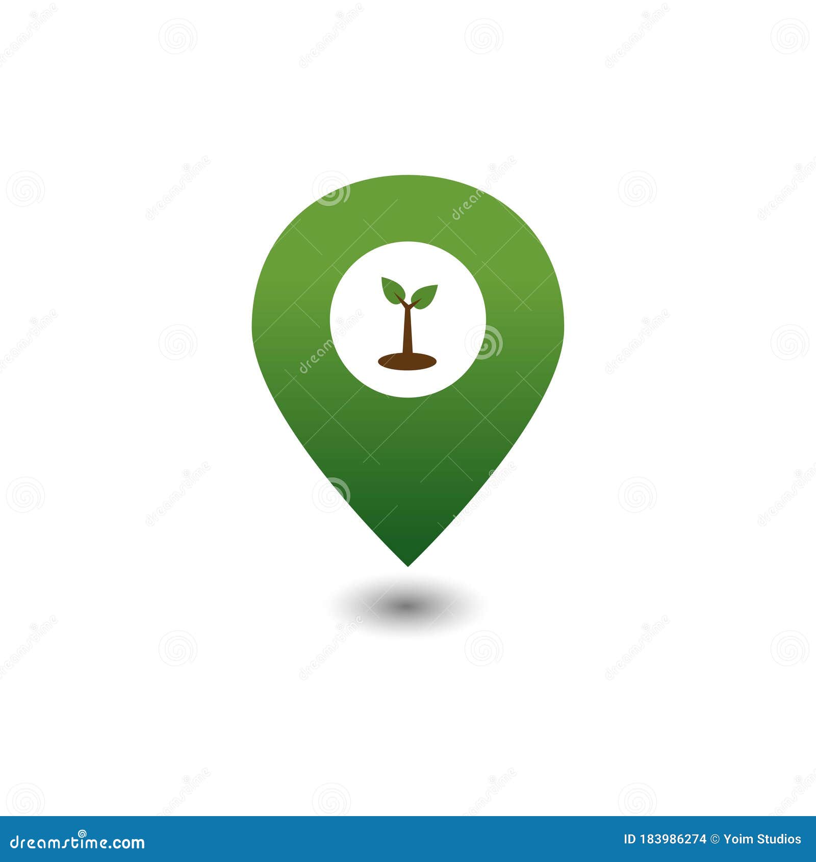 Map Pointer Plant Vector Design Template Illustration Stock Vector ...