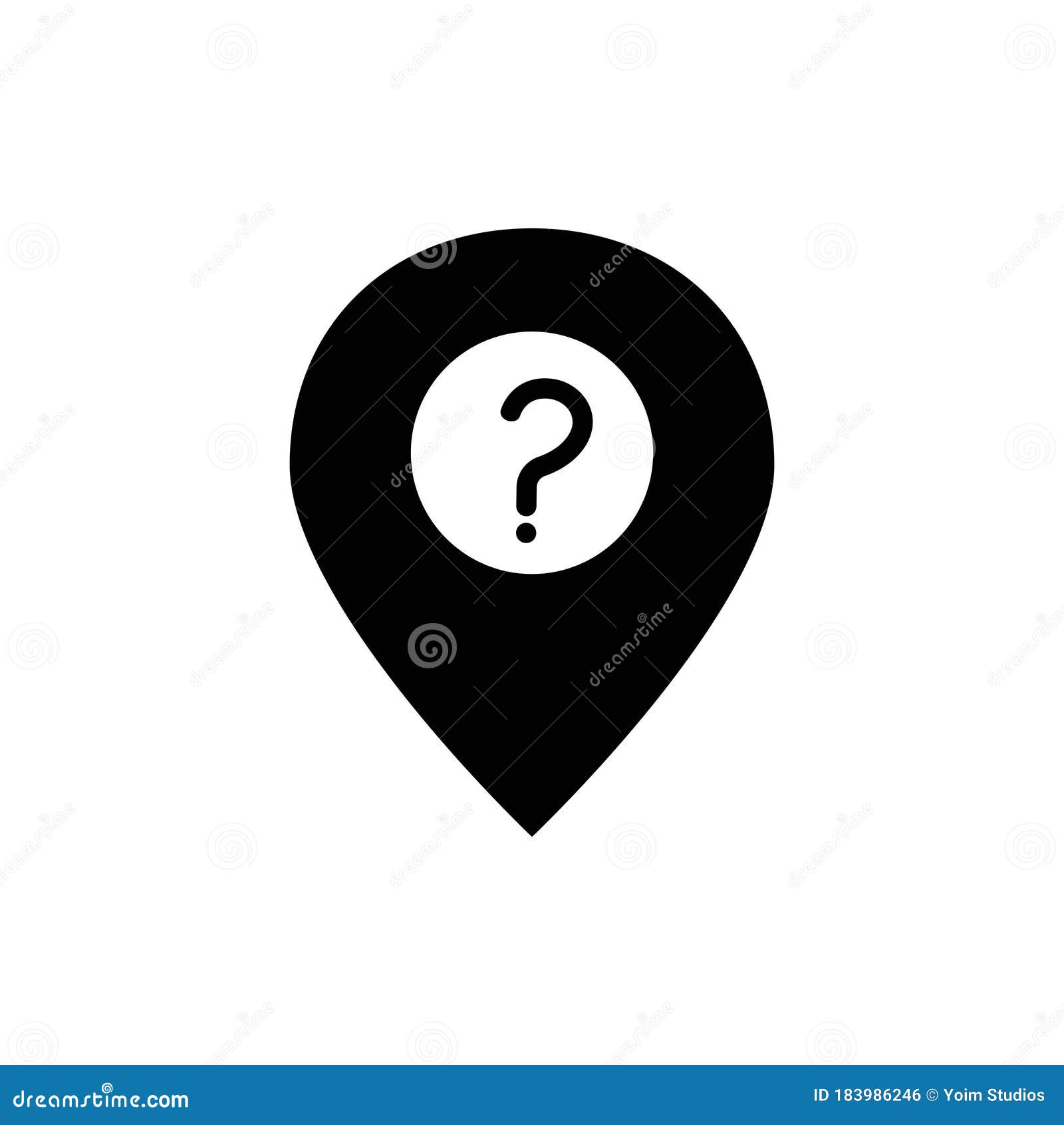 Map Pointer Question Mark Vector Design Template Illustration Stock ...
