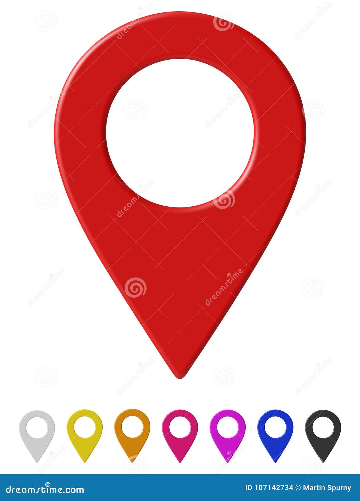 Map pointer stock vector. Illustration of route, geolocation - 107142734