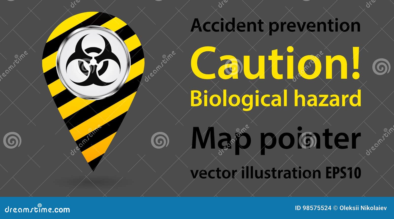 Map Pointer. Safety Information. Industrial Design. Vector ...
