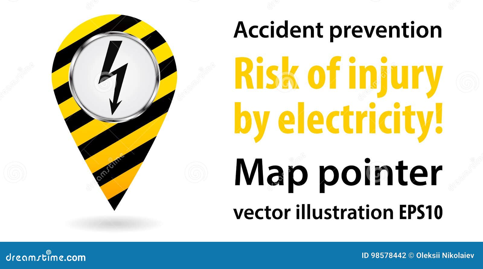 Map Pointer. Safety Information. Industrial Design. Vector ...