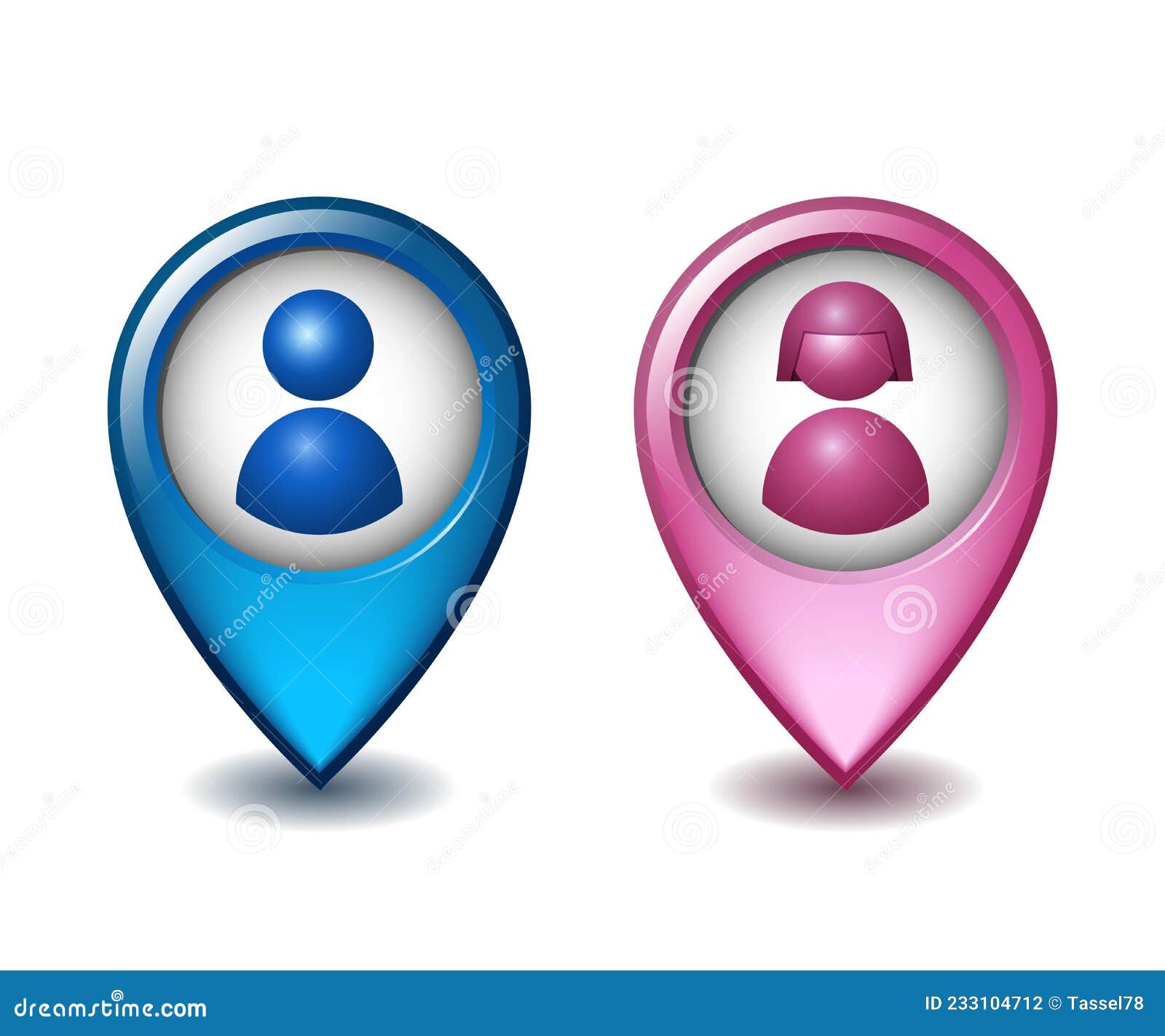 Map Pointer Set with Male and Female Symbols. Pink and Blue Round ... Map Pointer Set with Male and Female Symbols. Pink and Blue Round ...
