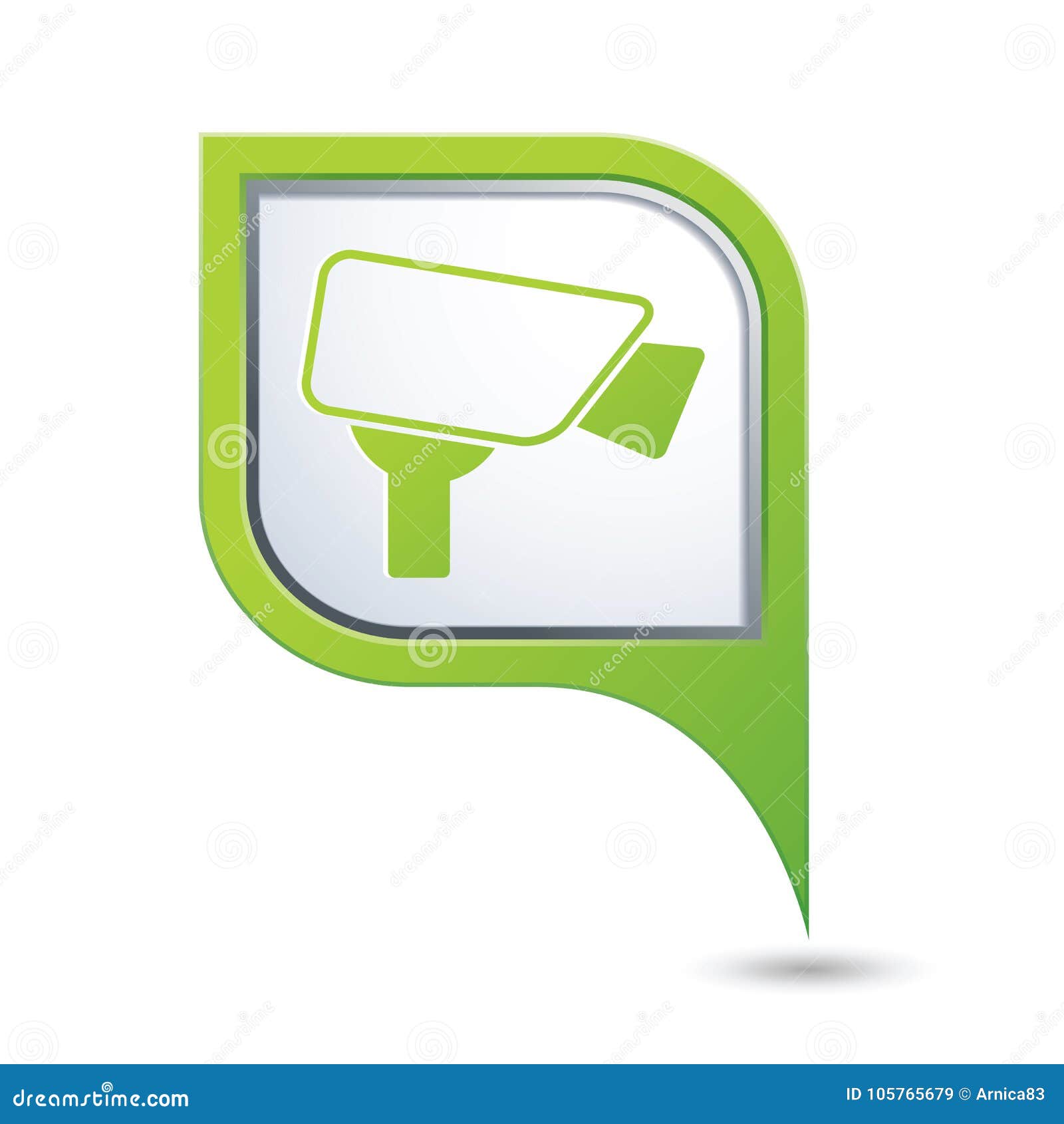 Map Pointer with Surveillance Camera Icon Stock Vector - Illustration ... Map Pointer with Surveillance Camera Icon Stock Vector - Illustration ...