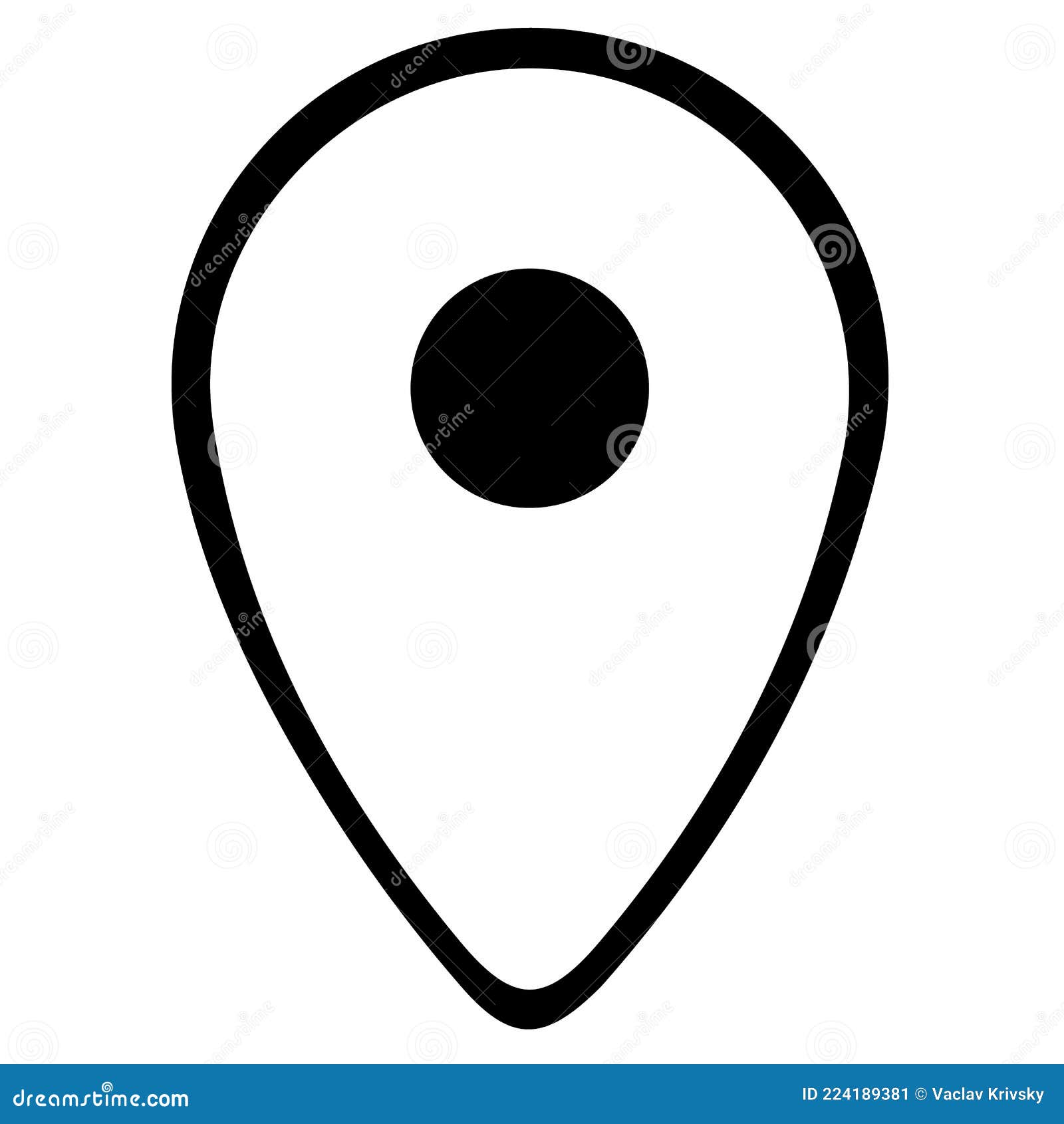 Map Pointer Vector Icon Eps 10. Mark Symbol Stock Vector - Illustration ...