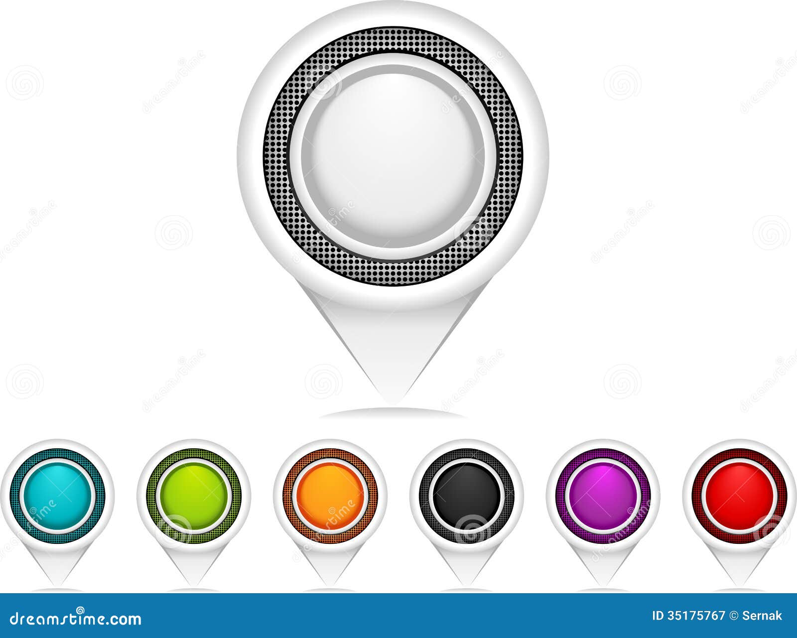 Map pointer stock vector. Illustration of travel, arrow - 35175767