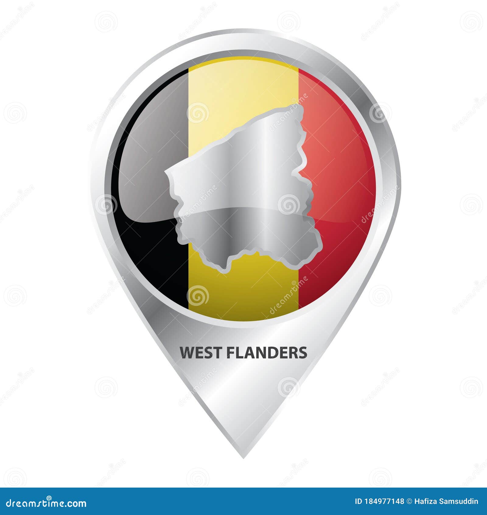 Flanders Map Vector | CartoonDealer.com #125621210