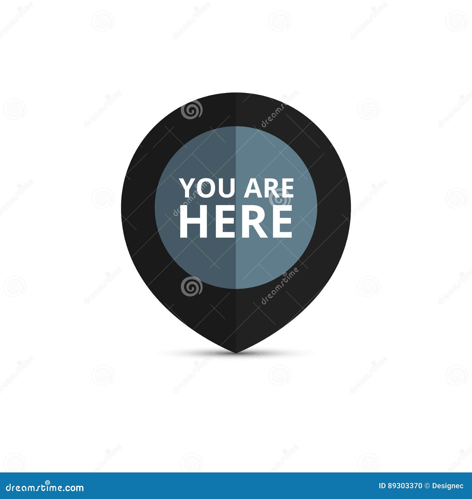 Map Pointer with Your Location Sign. You are Here Sign Stock Vector ...