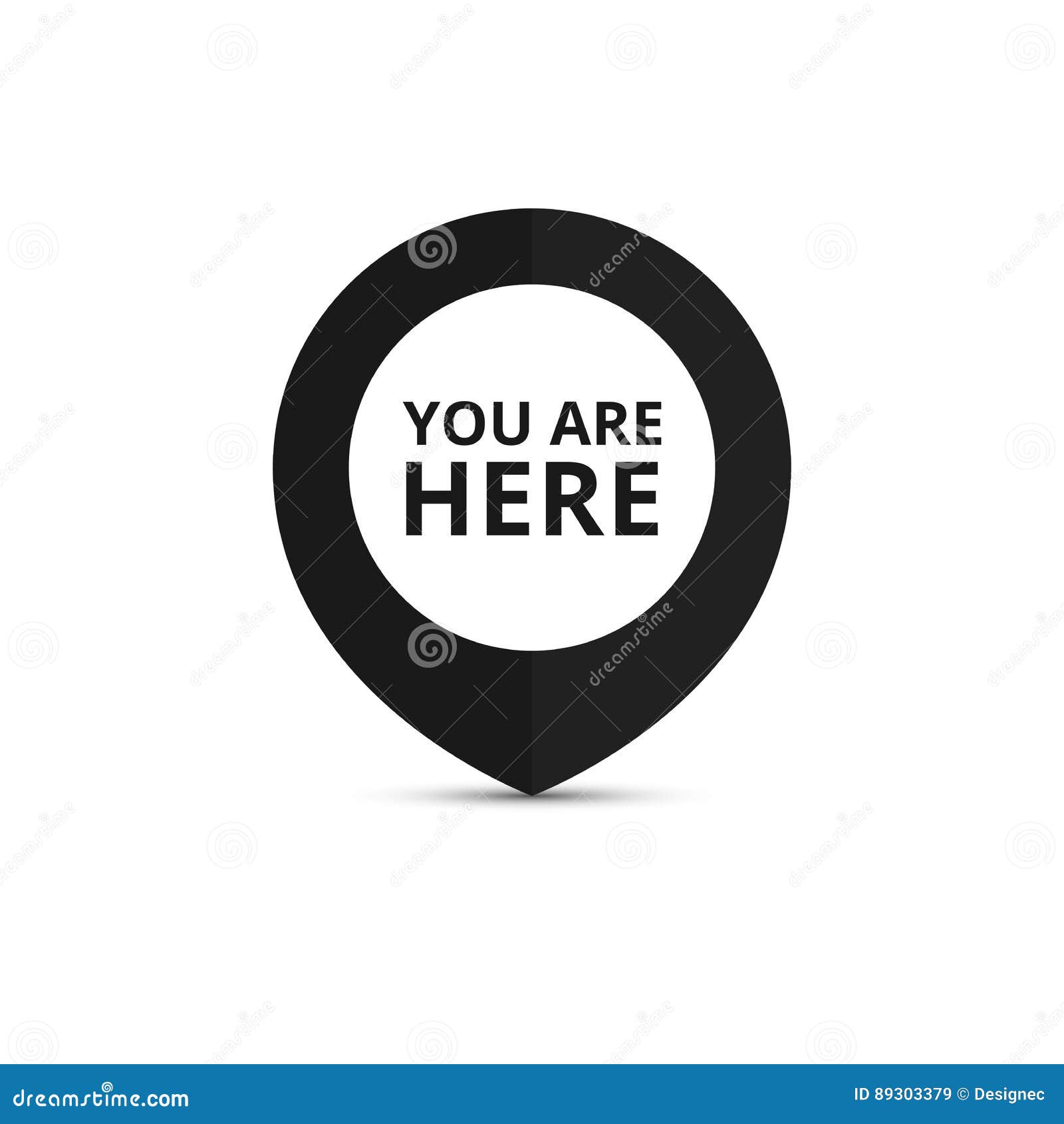 Map Pointer with Your Location Sign. You are Here Sign Stock Vector ...