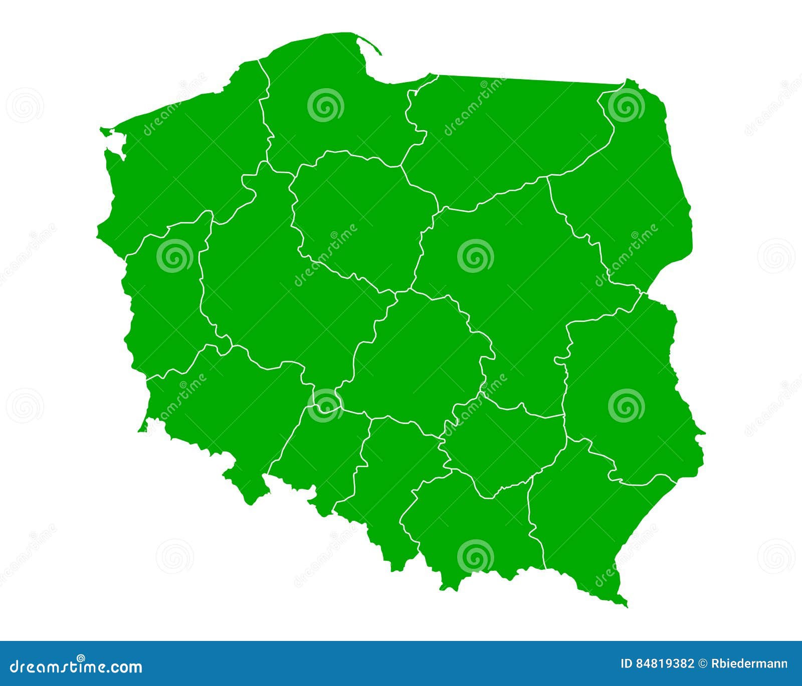 Map of Poland stock vector. Illustration of contour, cartography - 84819382