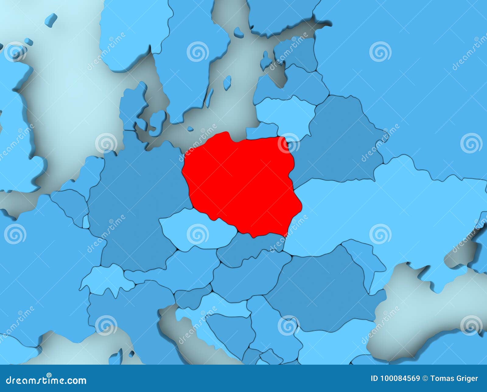 Map of Poland stock illustration. Illustration of polish - 100084569