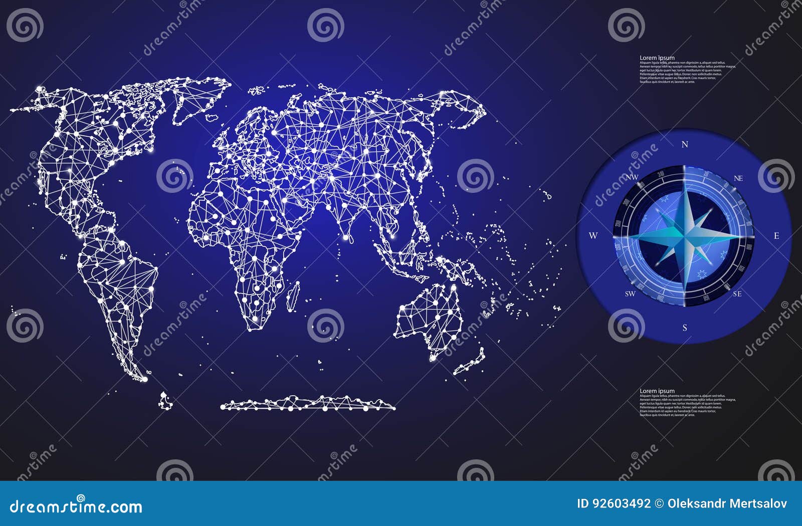 Map Political Abstract of the World Stock Illustration - Illustration ...