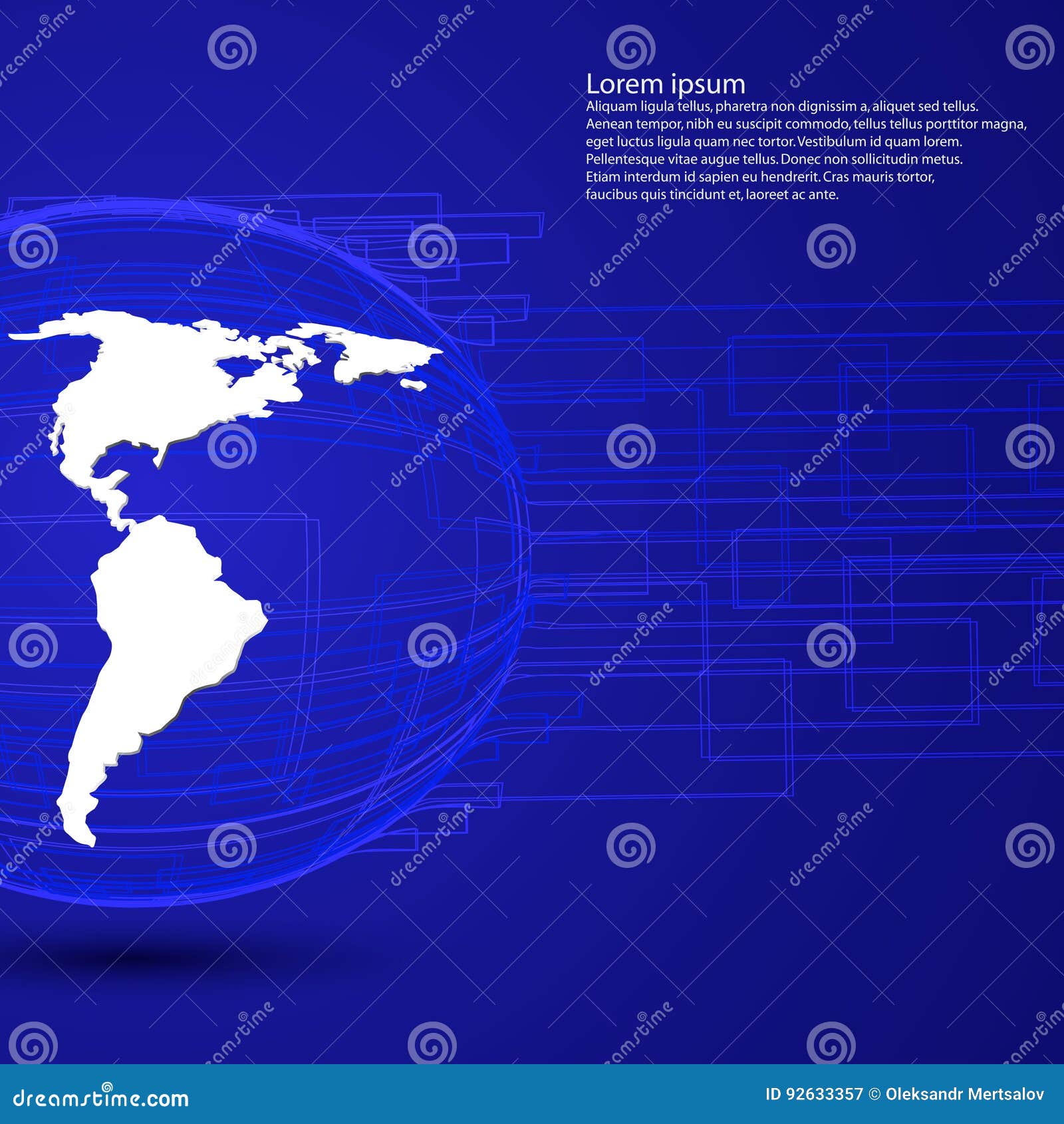 Map Political Abstract of the World Stock Illustration - Illustration ...