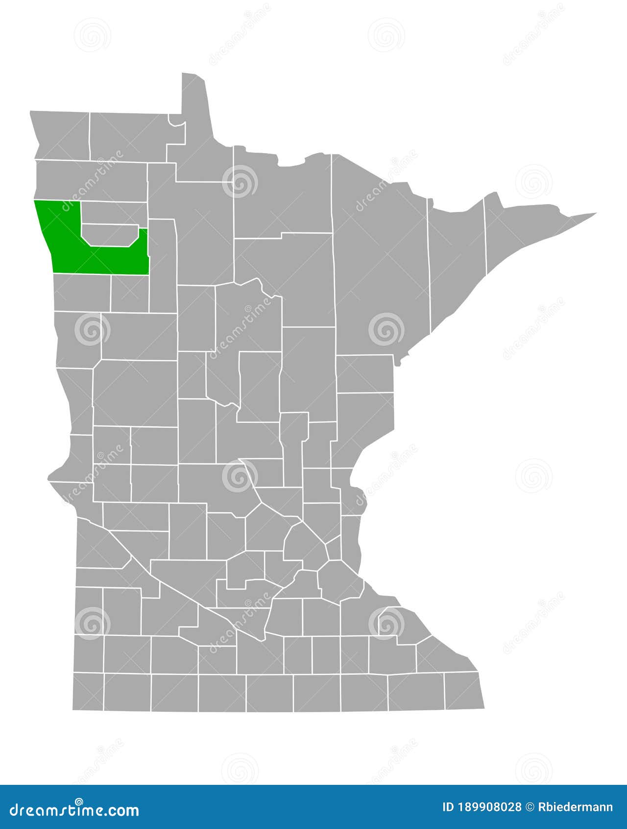 Map of Polk in Minnesota stock vector. Illustration of polk - 189908028