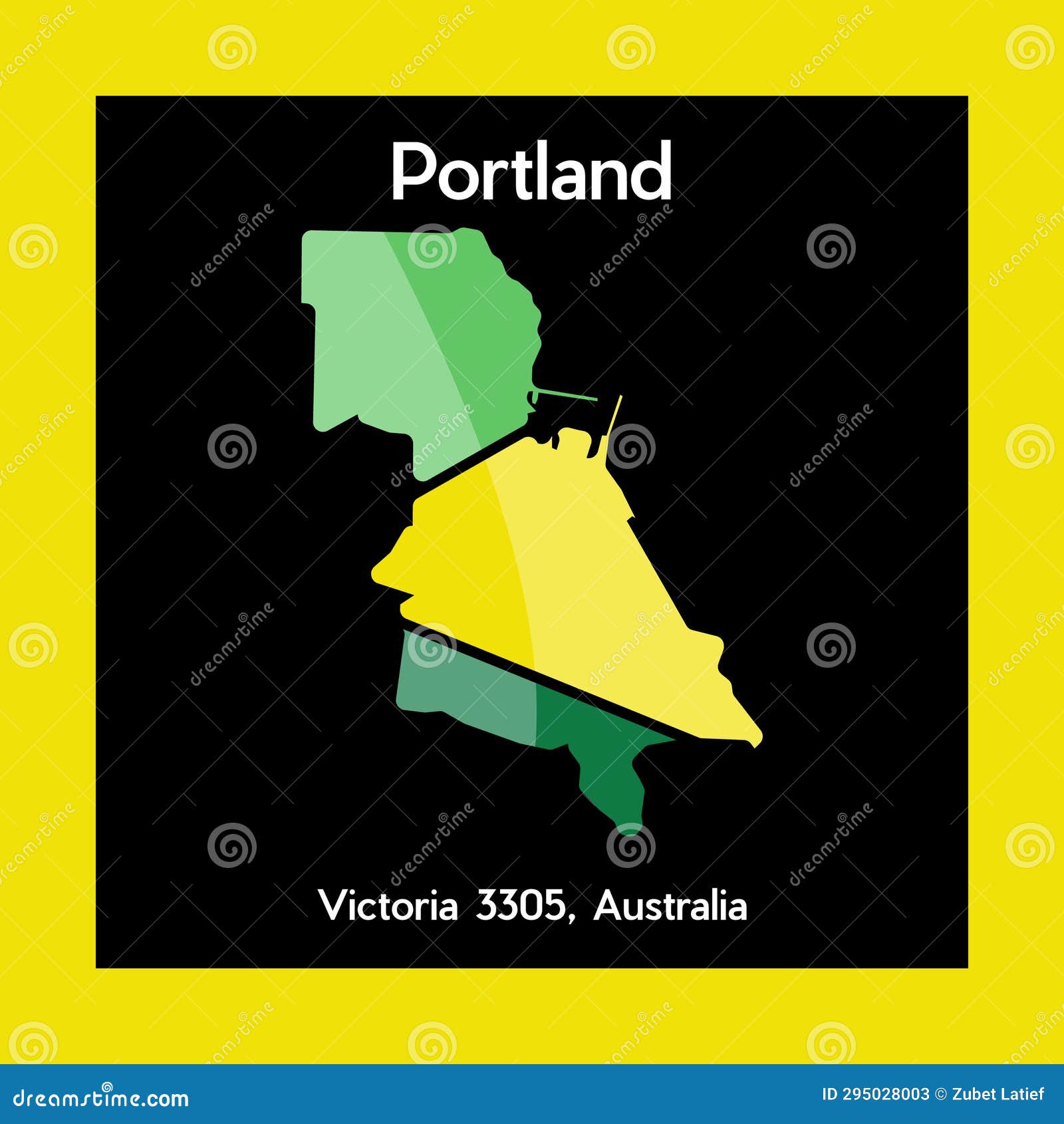 Map of Portland City Modern Creative Logo Stock Vector - Illustration ...
