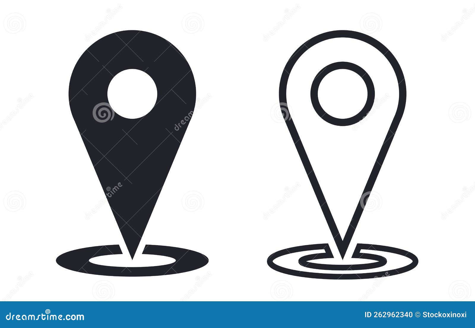 Map Position Marker Vector Icon Stock Vector - Illustration of outline ...
