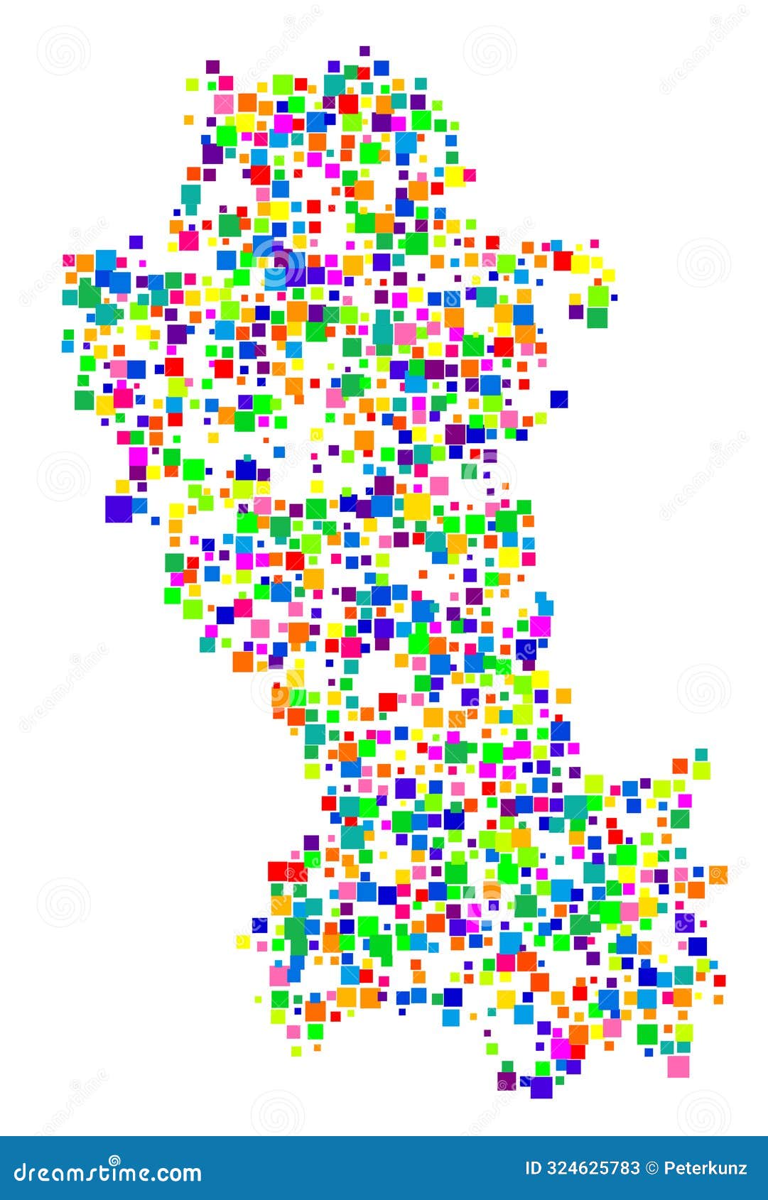 Map of the Province Potenza (it). Stock Vector - Illustration of topo ...