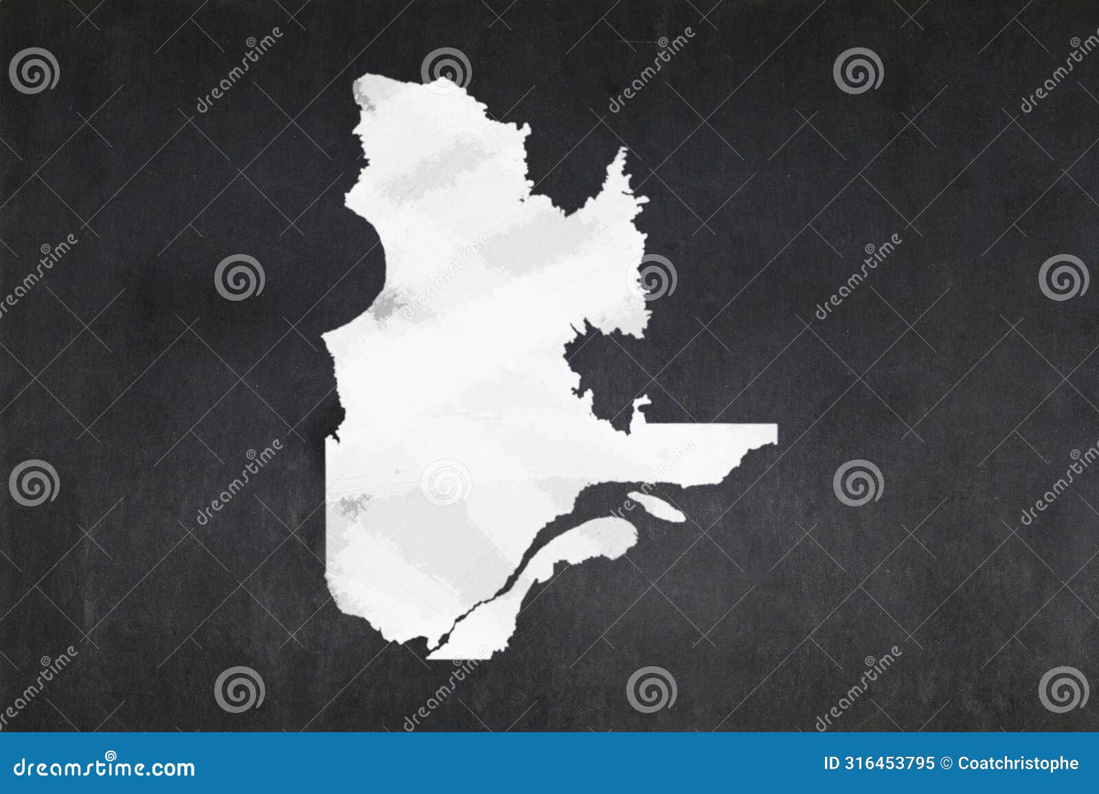 Province Of Quebec Map With Counties Vector Illustration ...