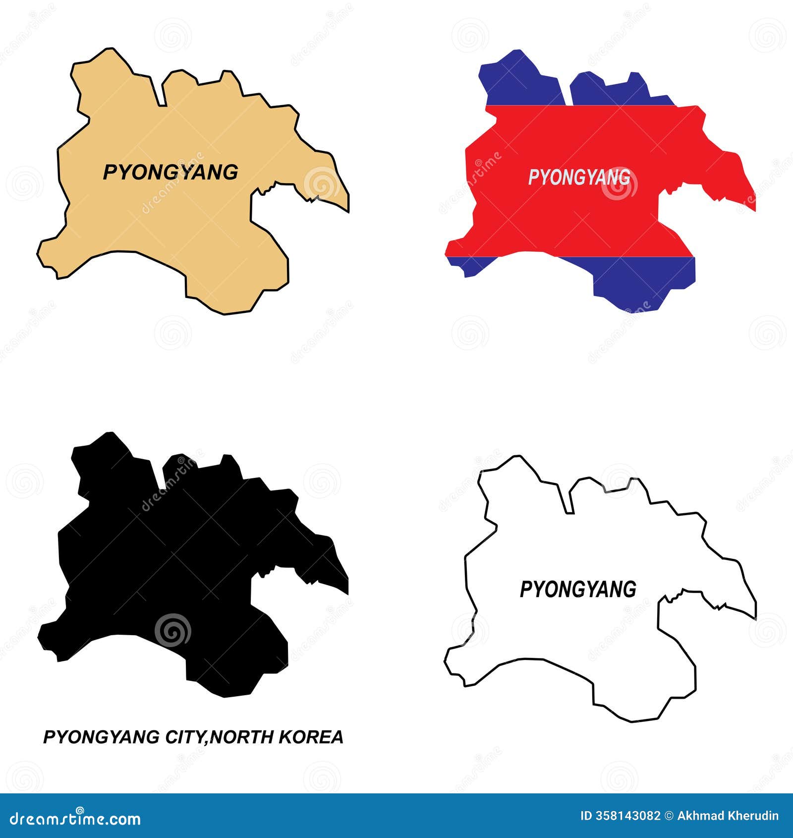 Pyongyang City Sketch. North Korea. Arch Of Triumph Pyongyang, N ...