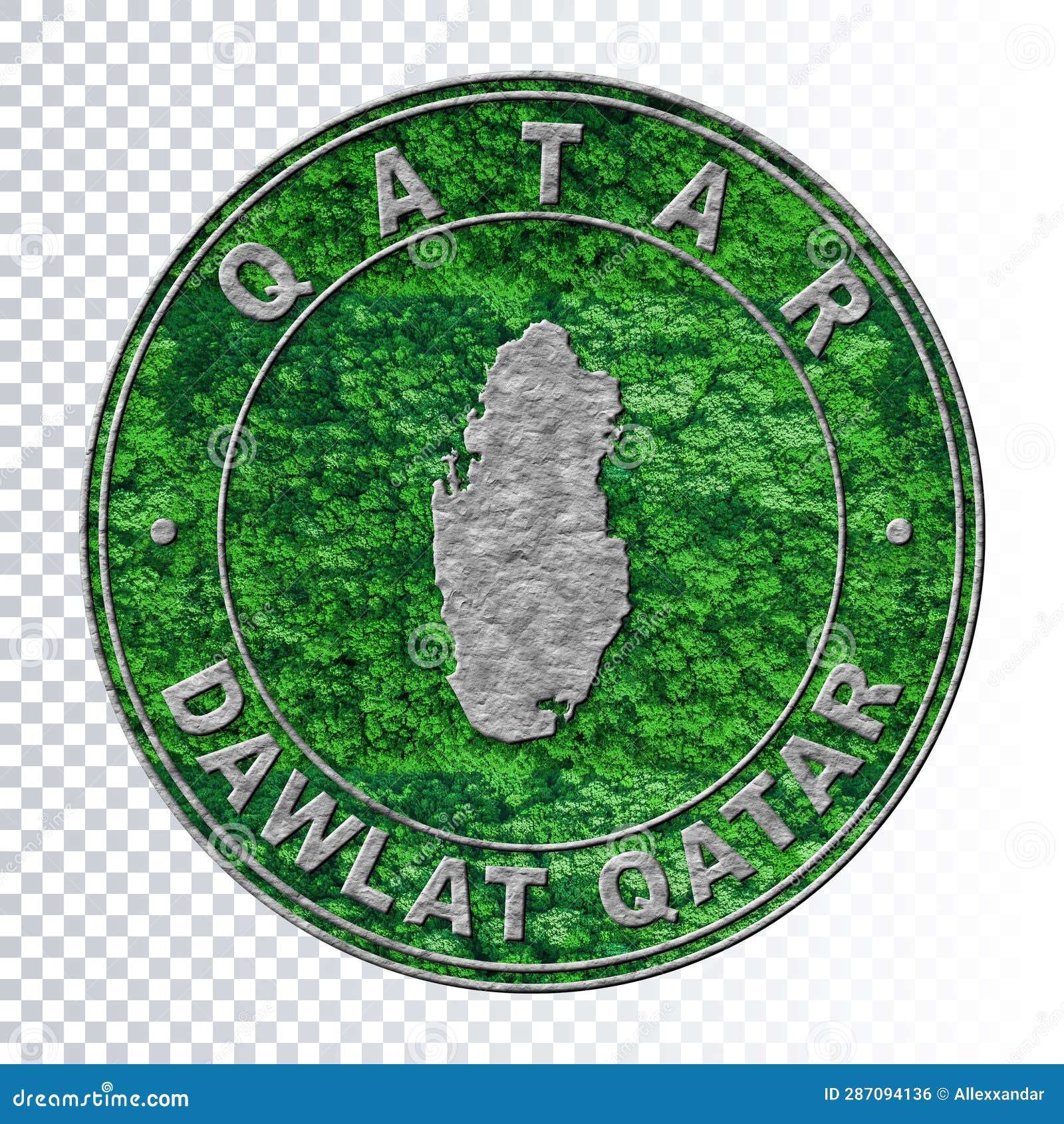 Map of Qatar, Environment Concept, Co2 Emission Concept Stock Photo ...