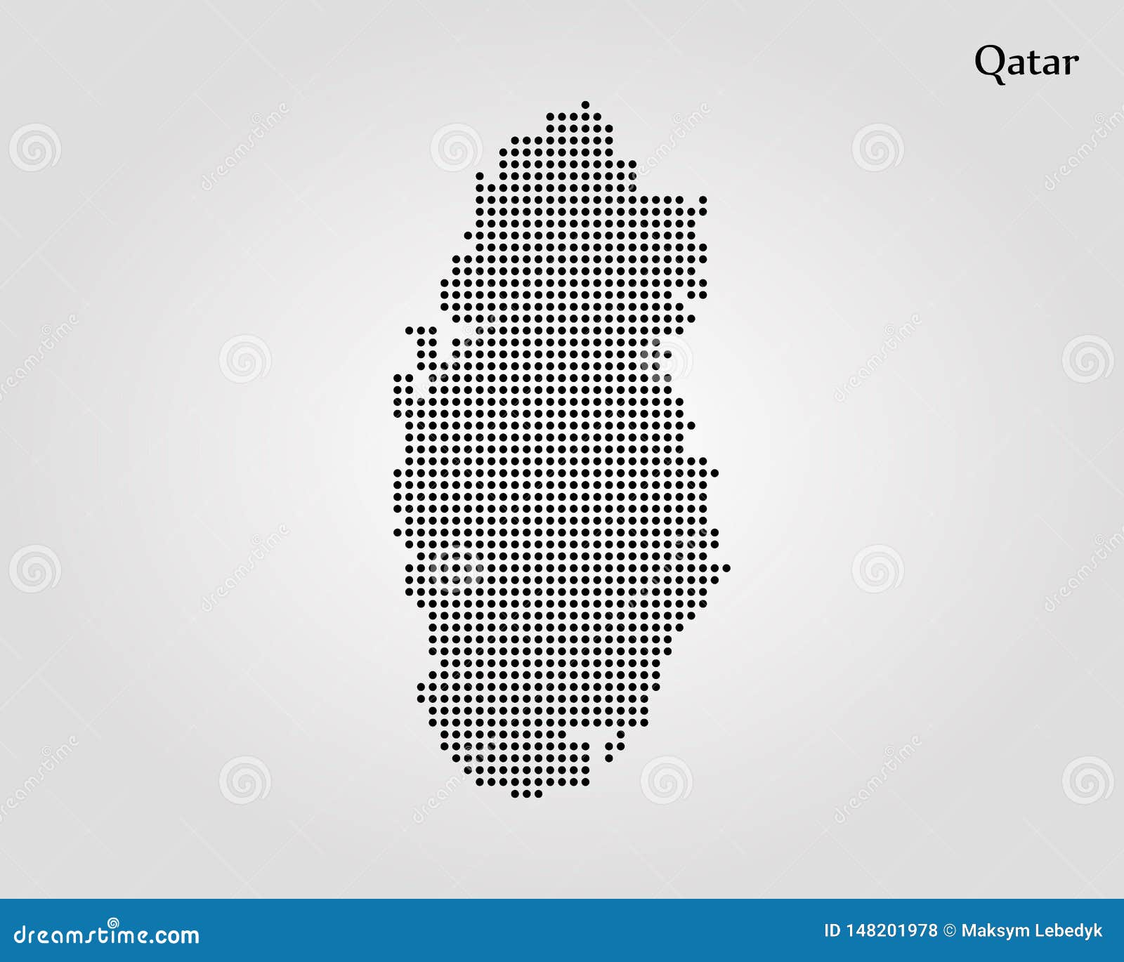 Map of Qatar. Vector Illustration. World Map Stock Illustration ...