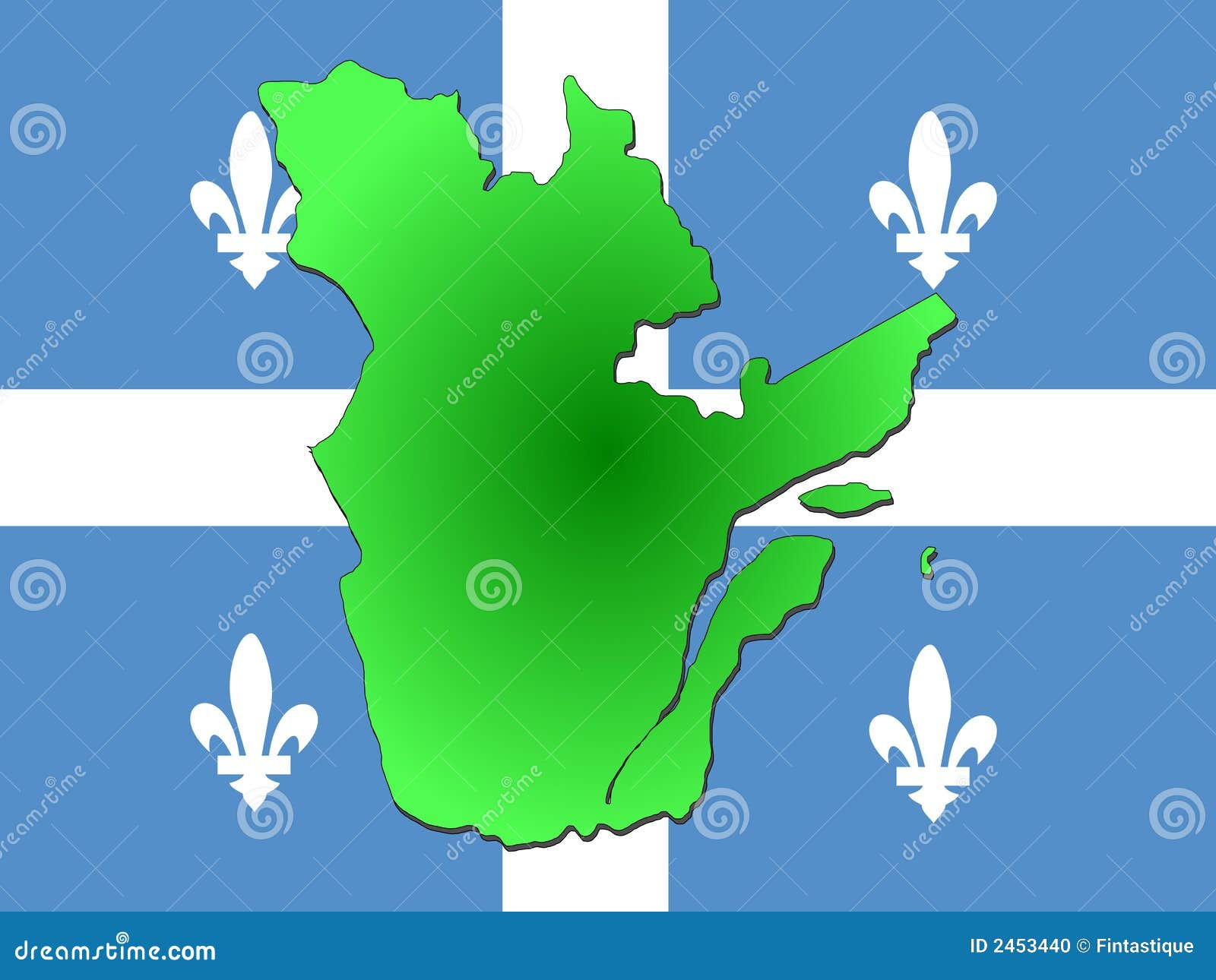 Map of Quebec stock vector. Illustration of french, geography - 2453440