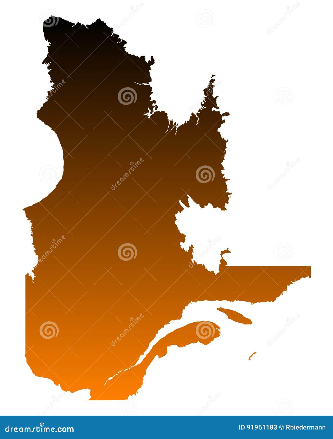 Map of Quebec stock vector. Illustration of province - 91961183