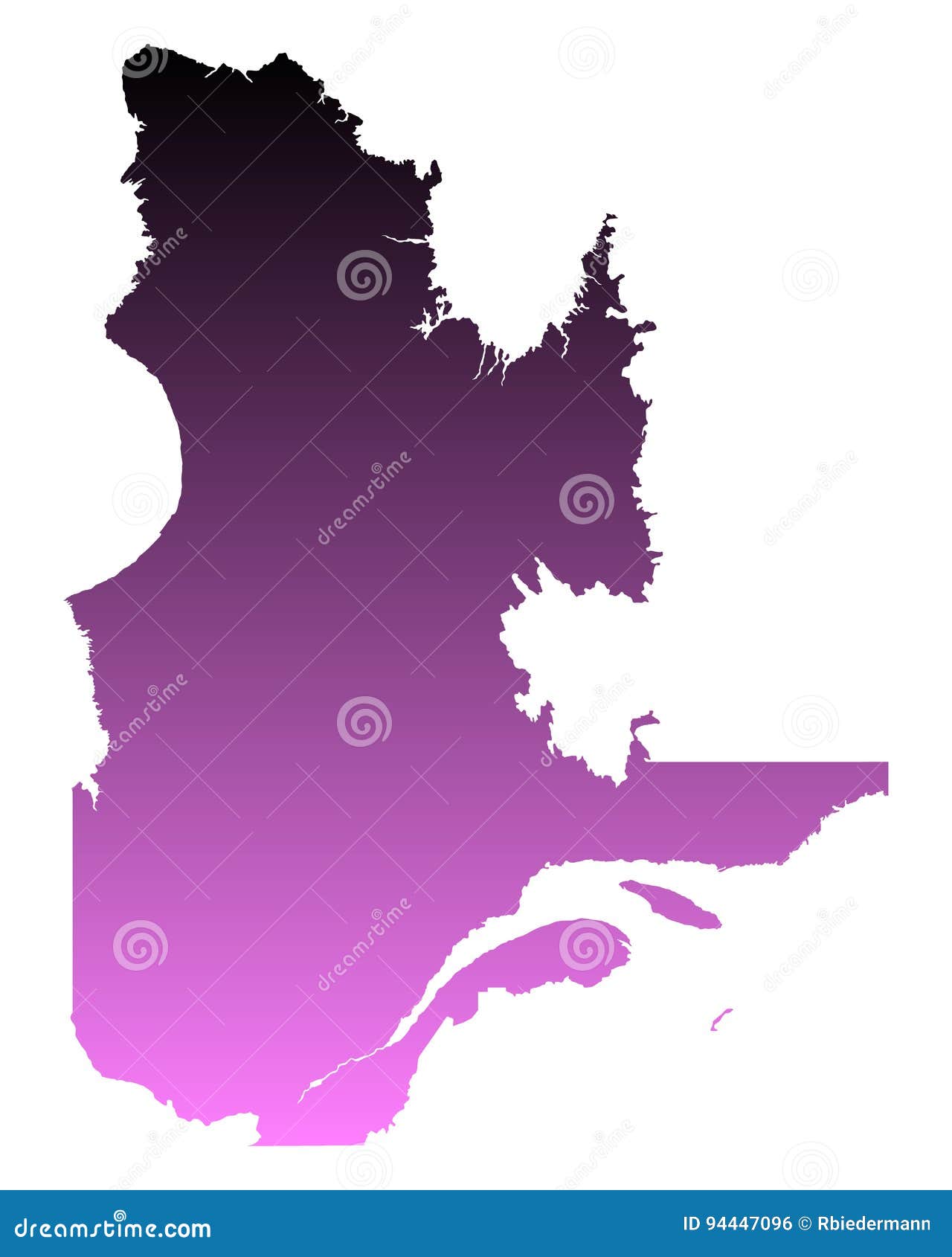 Map of Quebec stock vector. Illustration of contour, geography - 94447096