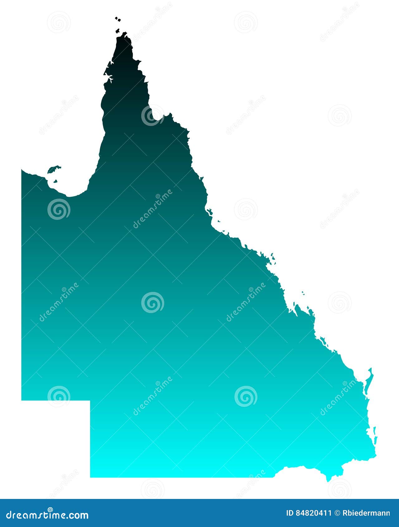 Map of Queensland stock vector. Illustration of vector - 84820411