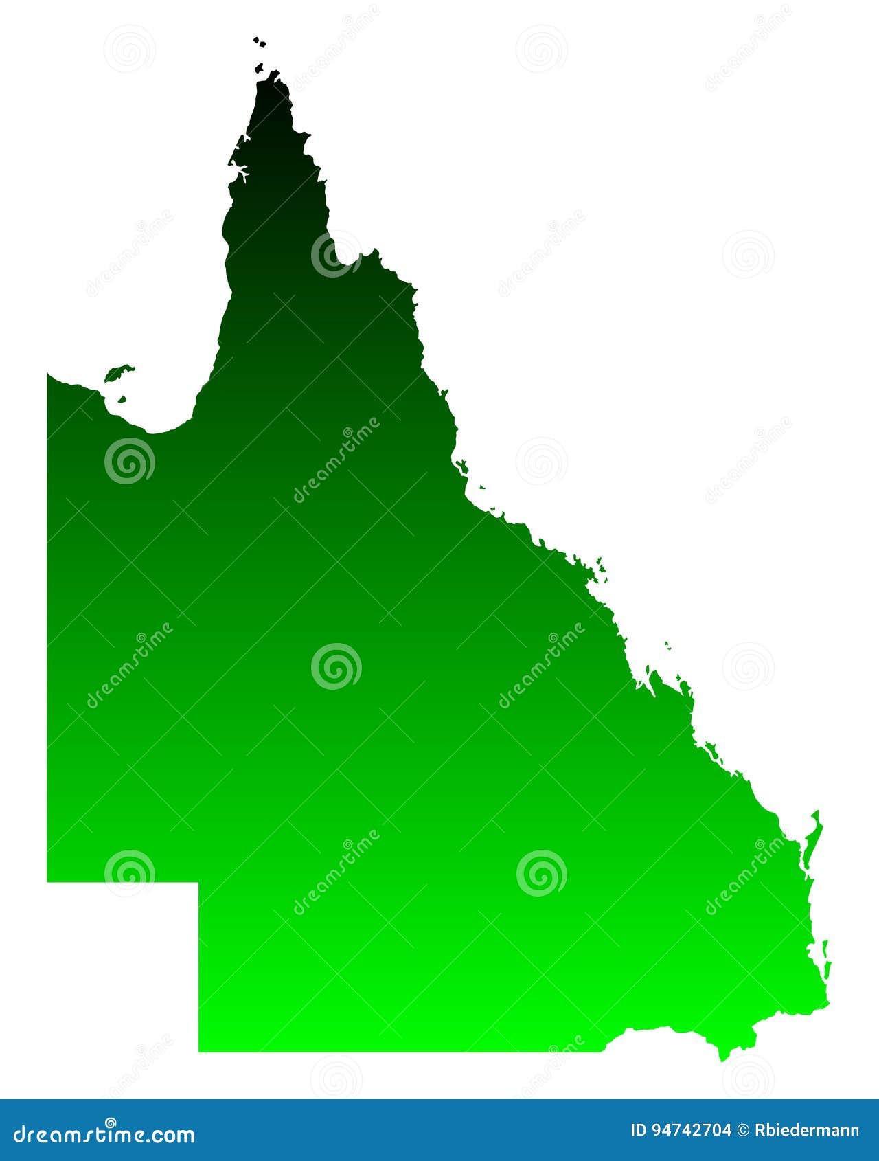 Map of Queensland stock vector. Illustration of state - 94742704